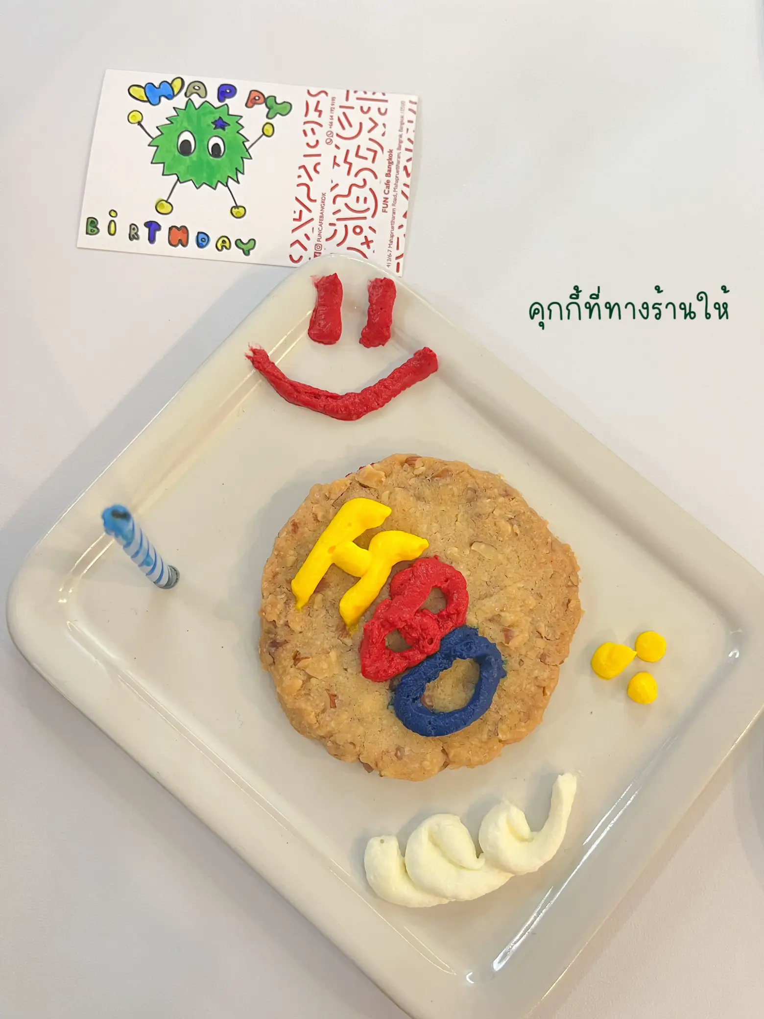 FUN CAFE คาเฟ่เพ้นเค้ก MRTหัวลำโพง📍🚃🎨 | แกลเลอรีที่โพสต์โดย Fonmii | Lemon8