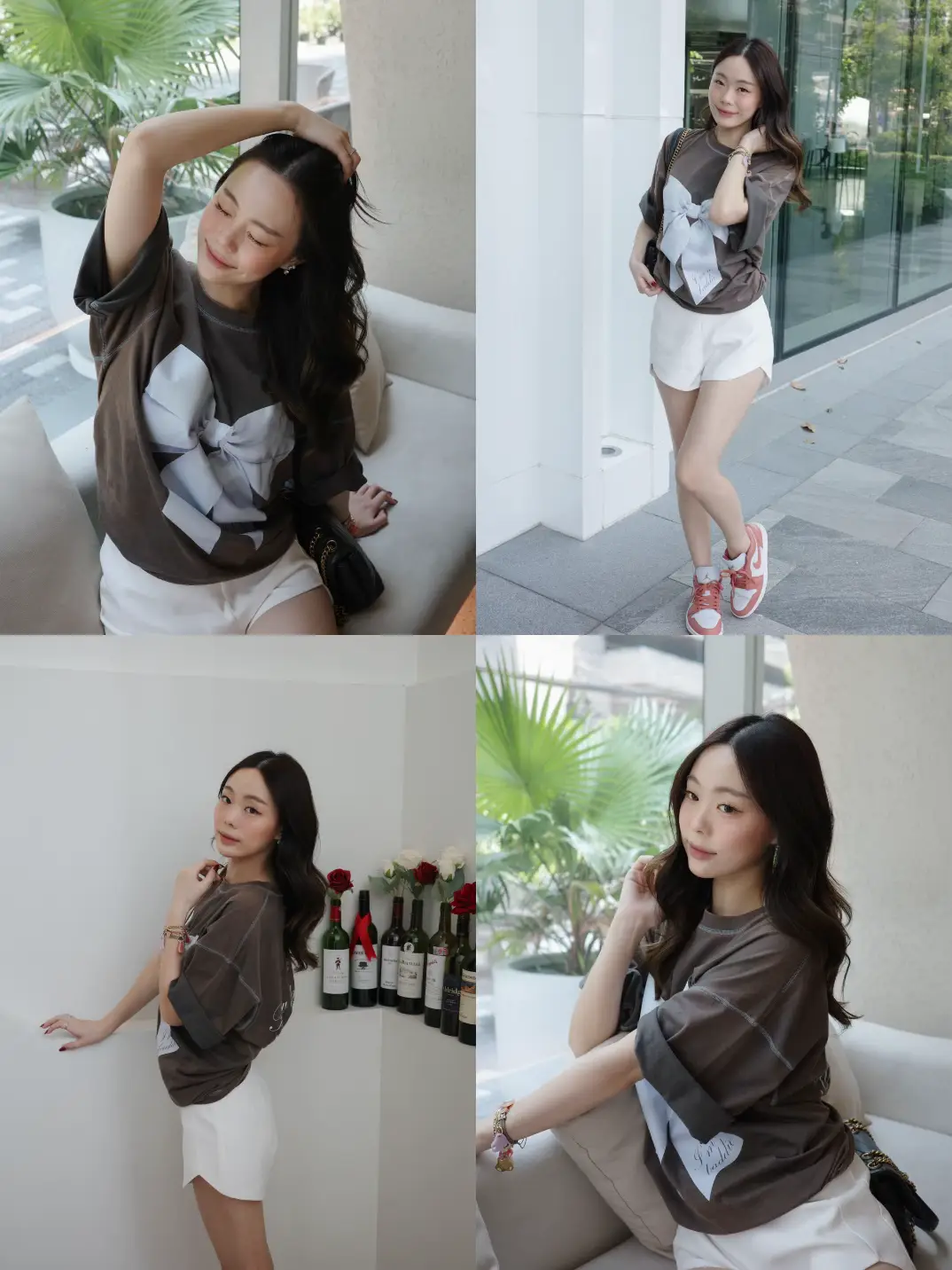 เสื้อโบว์แบบไม่หวานเว่อร์🎀 แมตช์ง่ายๆแต่ดูมีอะไร | แกลเลอรีที่โพสต์โดย ployxadisa | Lemon8