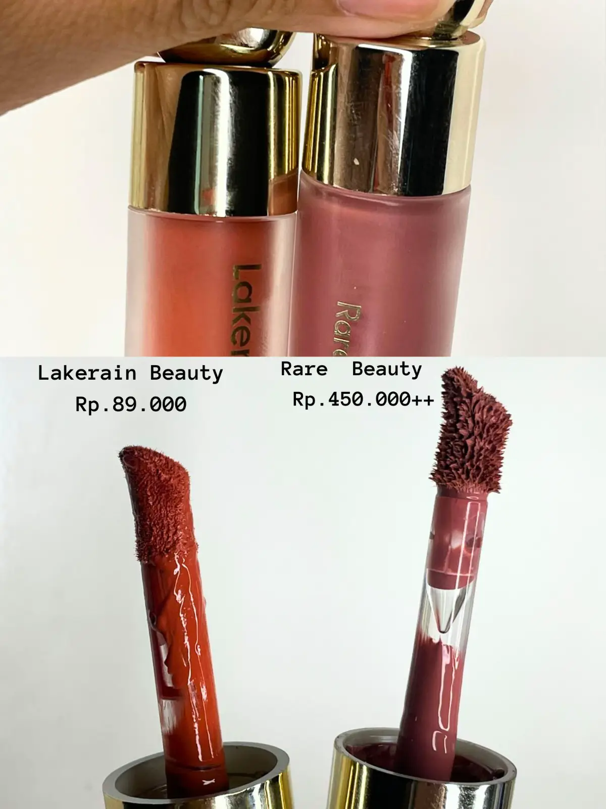 Lakerain Beauty Vs Rare Beauty | Galeri diposting oleh Samirara | Lemon8