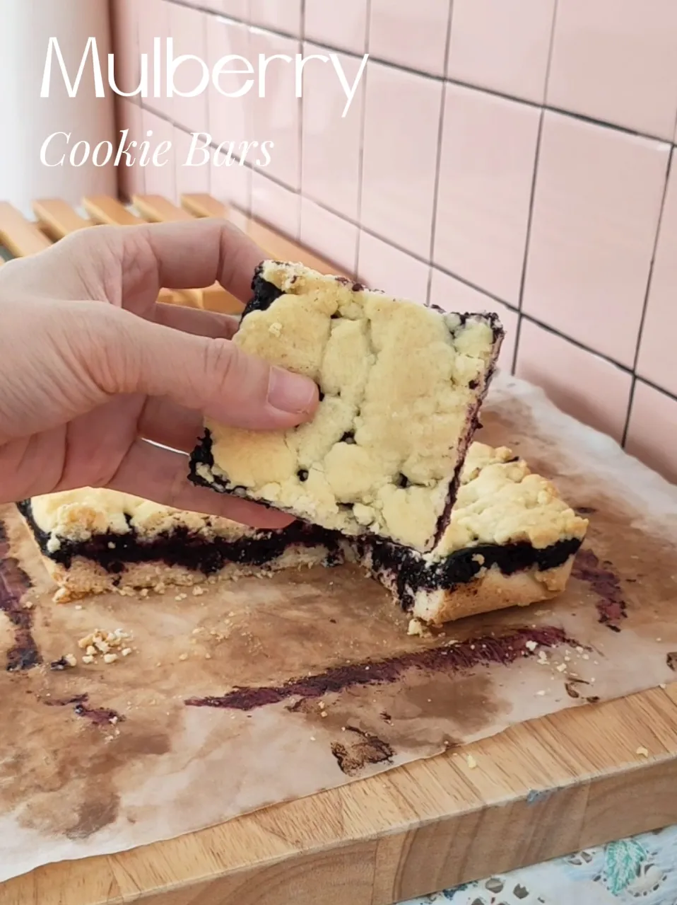 แจกสูตรMulberry Cookie Bars | วิดีโอที่เผยแพร่โดย Hunghungrodon | Lemon8