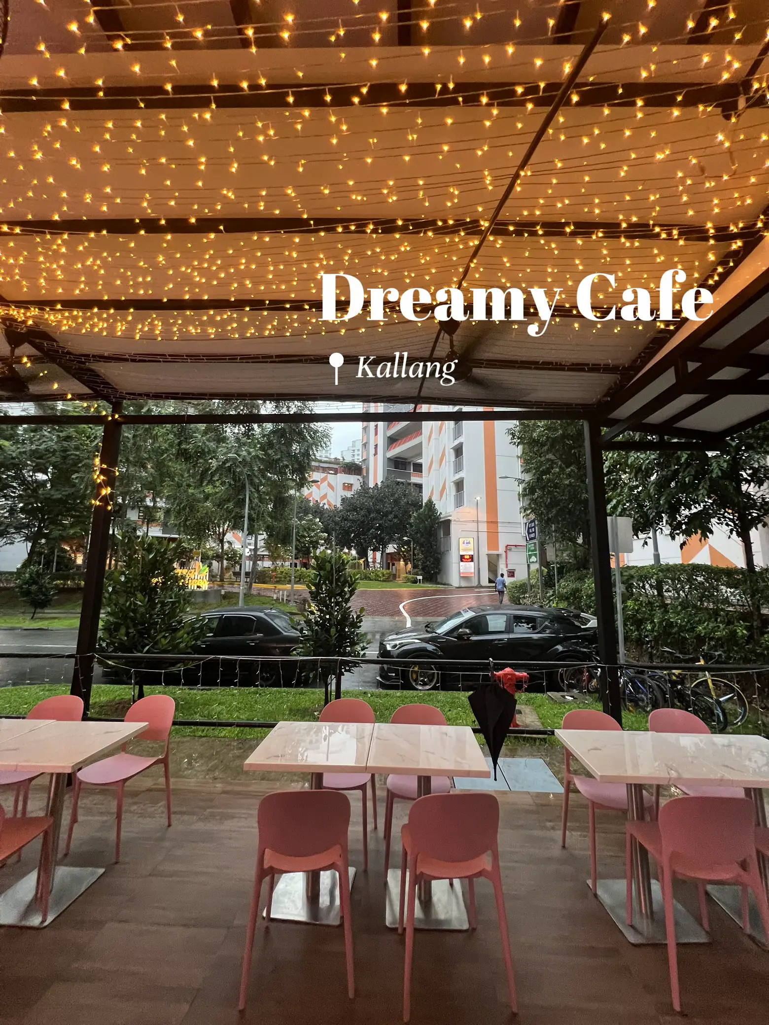 pink cafe with FAIRY LIGHTS?! | Gallery posted by janjan | Lemon8