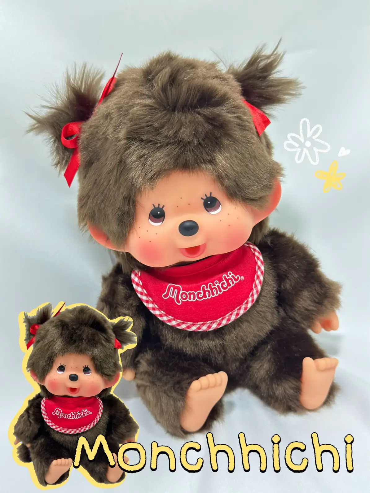 Monchhichi น้อง 2 แกละ | แกลเลอรีที่โพสต์โดย ป้ายยาเพลินๆ | Lemon8