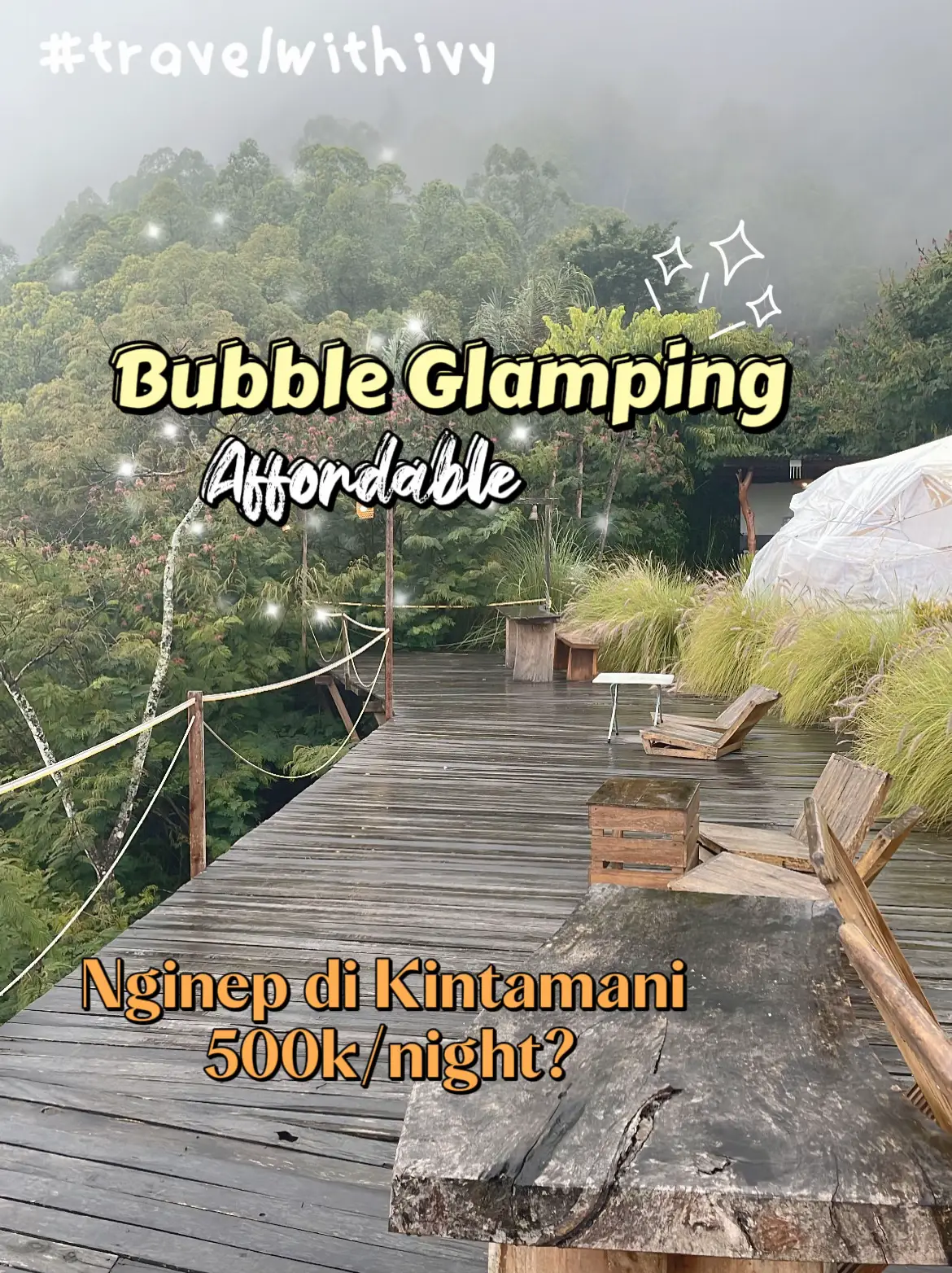 Glamping di bubble tent? | Galeri diposting oleh ivy | Lemon8