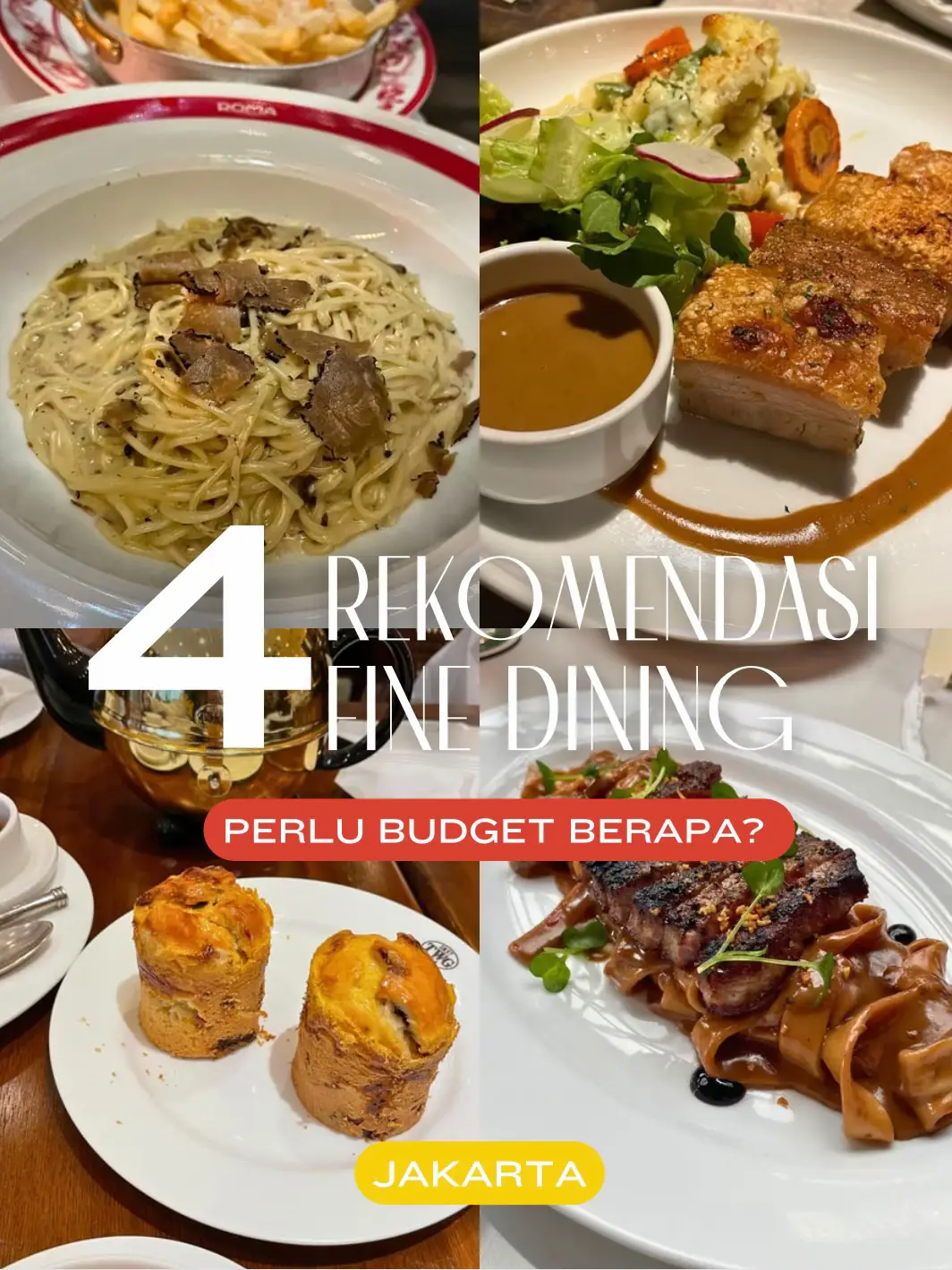 Perlu Budget Berapa Untuk Fine Dining di Jakarta? | Galeri diposting ...