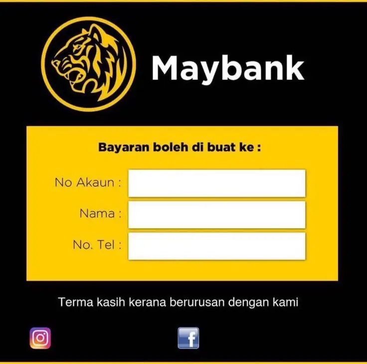 MAYBANK ACCOUNT TEMPLATES | Galeri disiarkan oleh Syisya | Lemon8