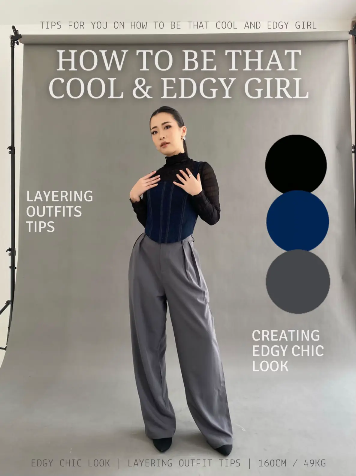FASHION TIPS TO GET COOL & EDGY LOOK⛓️🖤 | Galeri diposting oleh evelyn ...