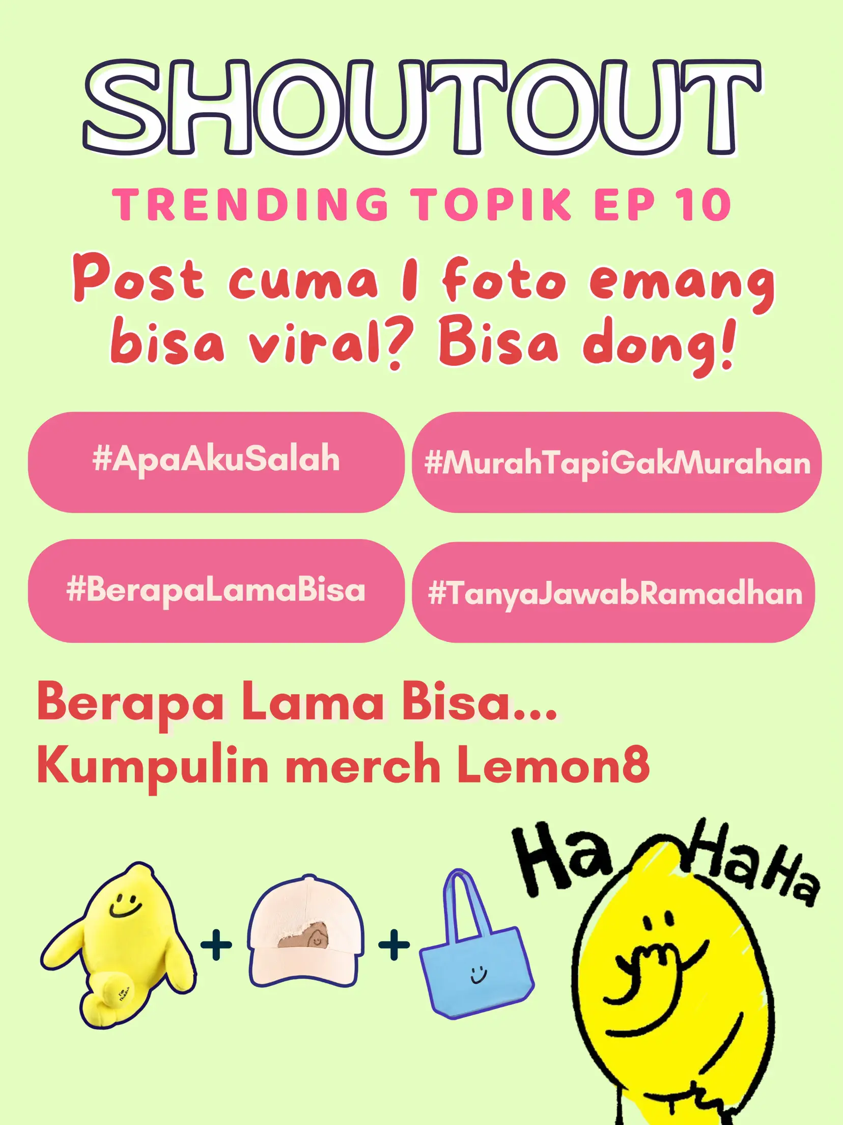 SHOUTOUT: Trending Topics EP10 😍😍 | Galeri diposting oleh Lemon8_ID | Lemon8
