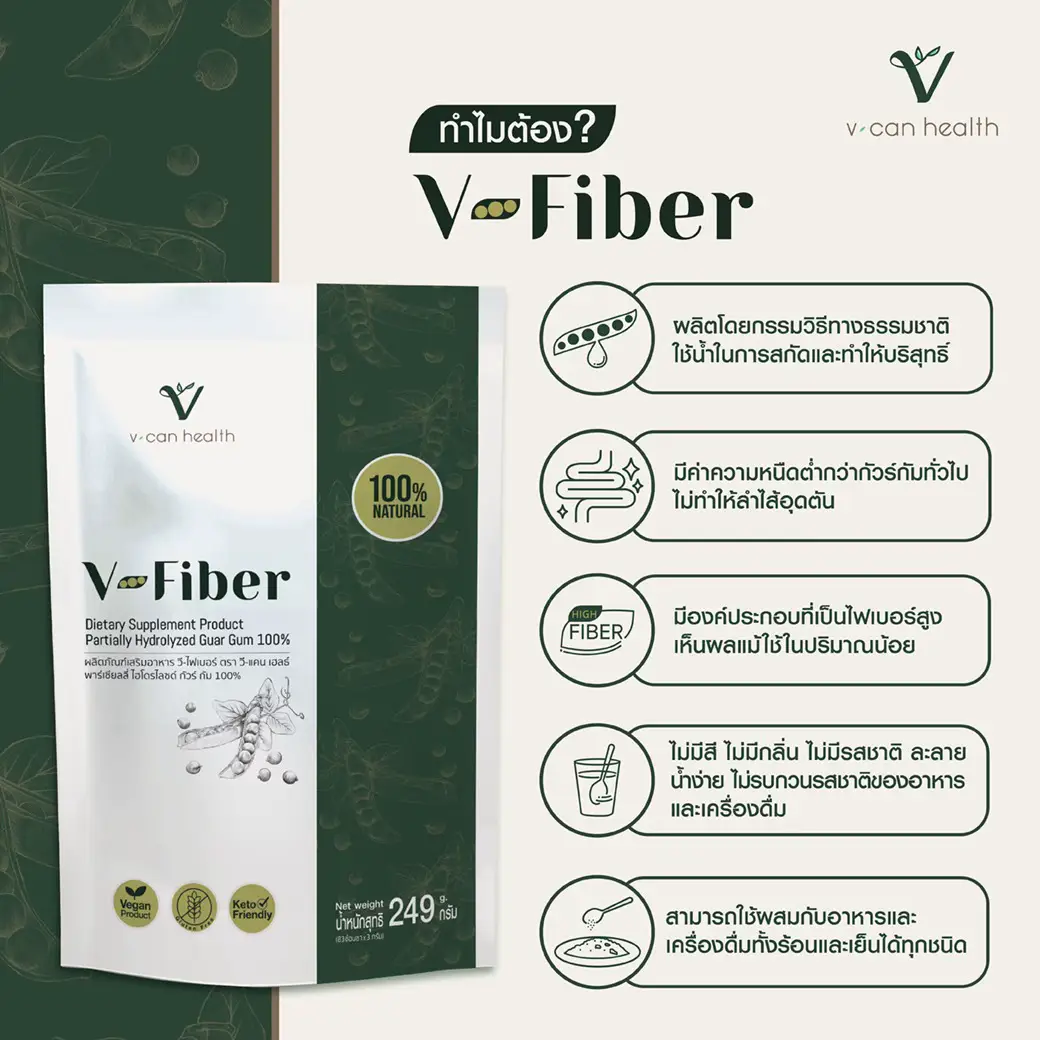 V-Fiber ใยอาหารพรีไบโอติกส์ (ชนิดละลายน้ำ) | แกลเลอรีที่โพสต์โดย ก.กุ้ง ...
