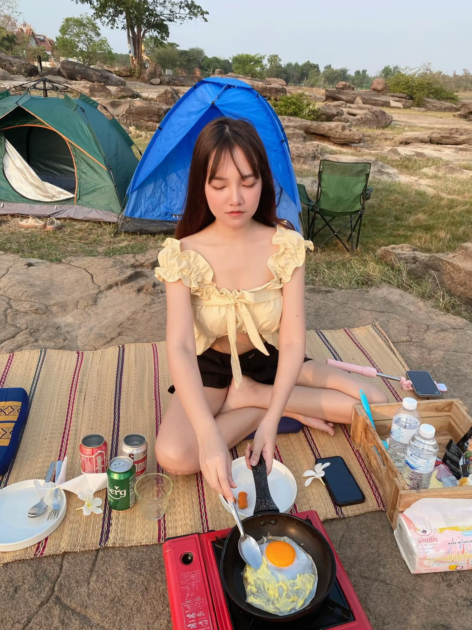 ลานกางเต็นท์แห่งใหม่ เขื่อนสิรินธร จับอุบลราชธานี | แกลเลอรีที่โพสต์โดย PF | Lemon8