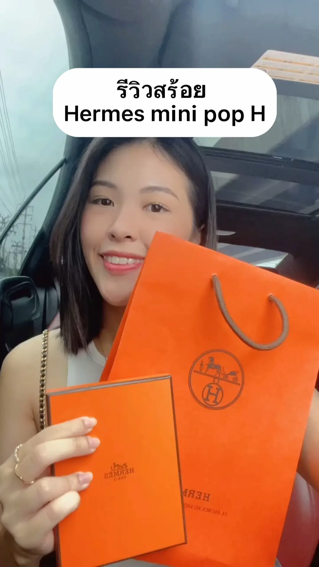 รีวิวสร้อยคอHermes mini pop H | วิดีโอที่เผยแพร่โดย Maprang Mp | Lemon8