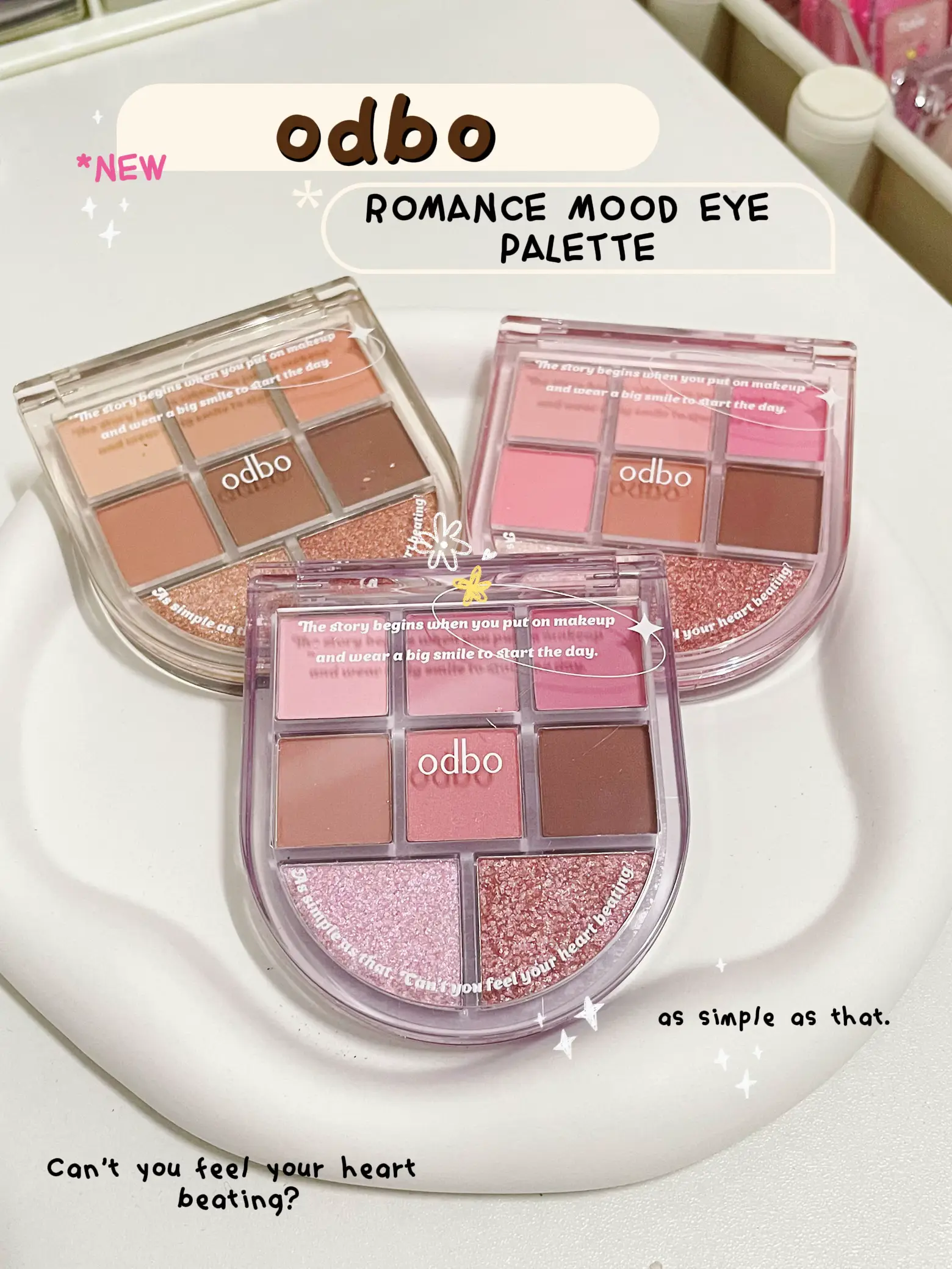 odbo ออกคอลใหม่ romance mood eye palette 💕 | แกลเลอรีที่โพสต์โดย ingingg | Lemon8
