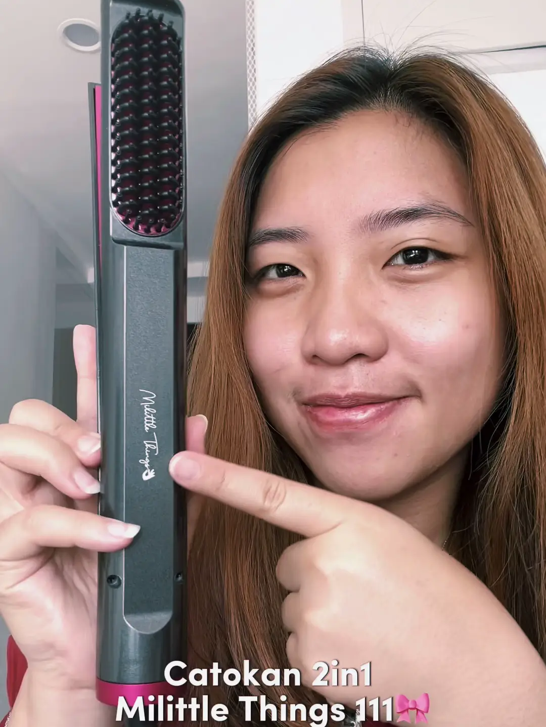 Catokan 2in1 - straightener + sisir | Video dipublikasikan oleh Sella | Lemon8