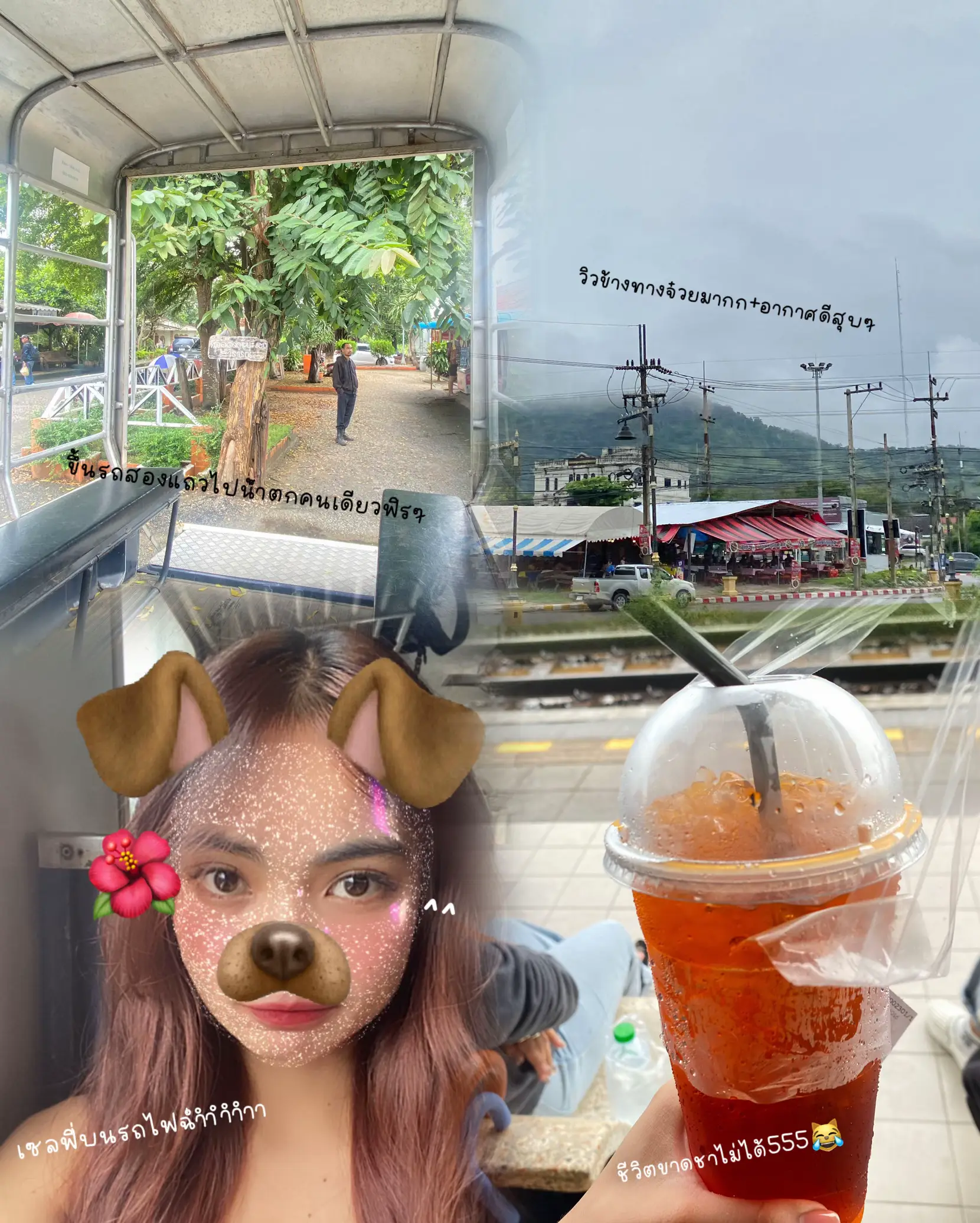 One day trip Kanchanaburi 🏔️🌺(นั่งรถไฟเที่ยวคนเดียว🚞) | แกลเลอรีที่โพสต์โดย Lorrrkorrrdiary | Lemon8