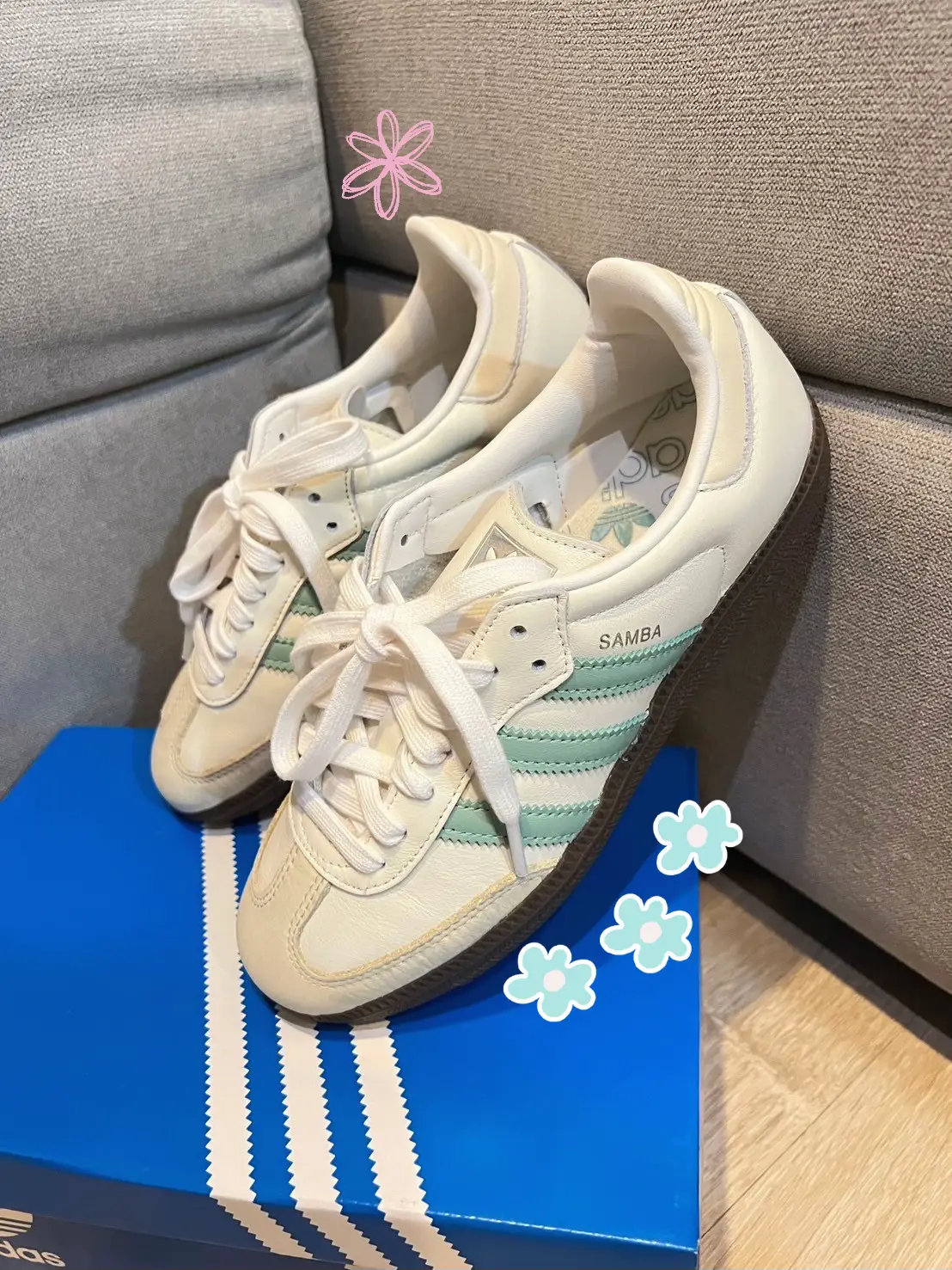 Adidas Samba New color สีเขียวสุดคิวท์ 🥑 | แกลเลอรีที่โพสต์โดย Poon🌈 ...