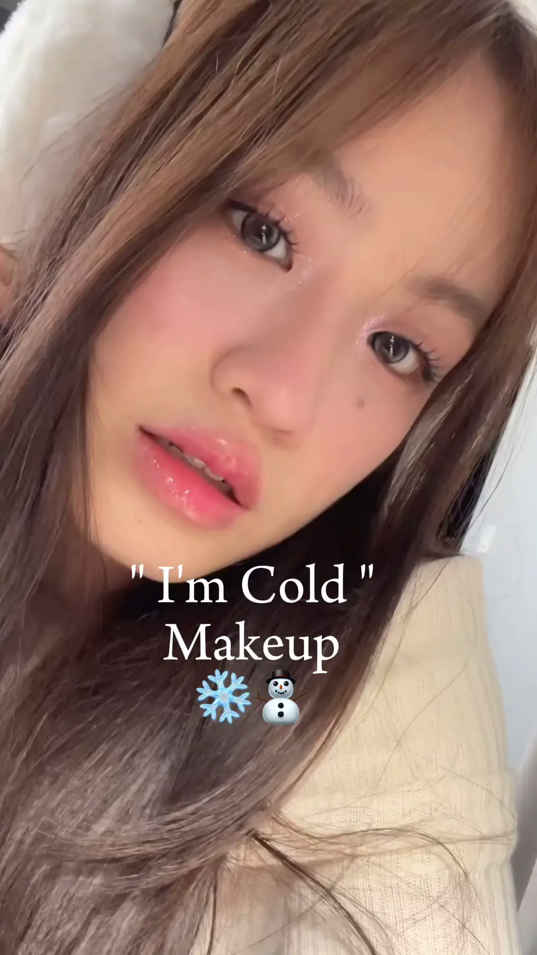I'm cold Makeup 🤍 ️ | วิดีโอที่เผยแพร่โดย Jinaornjira | Lemon8