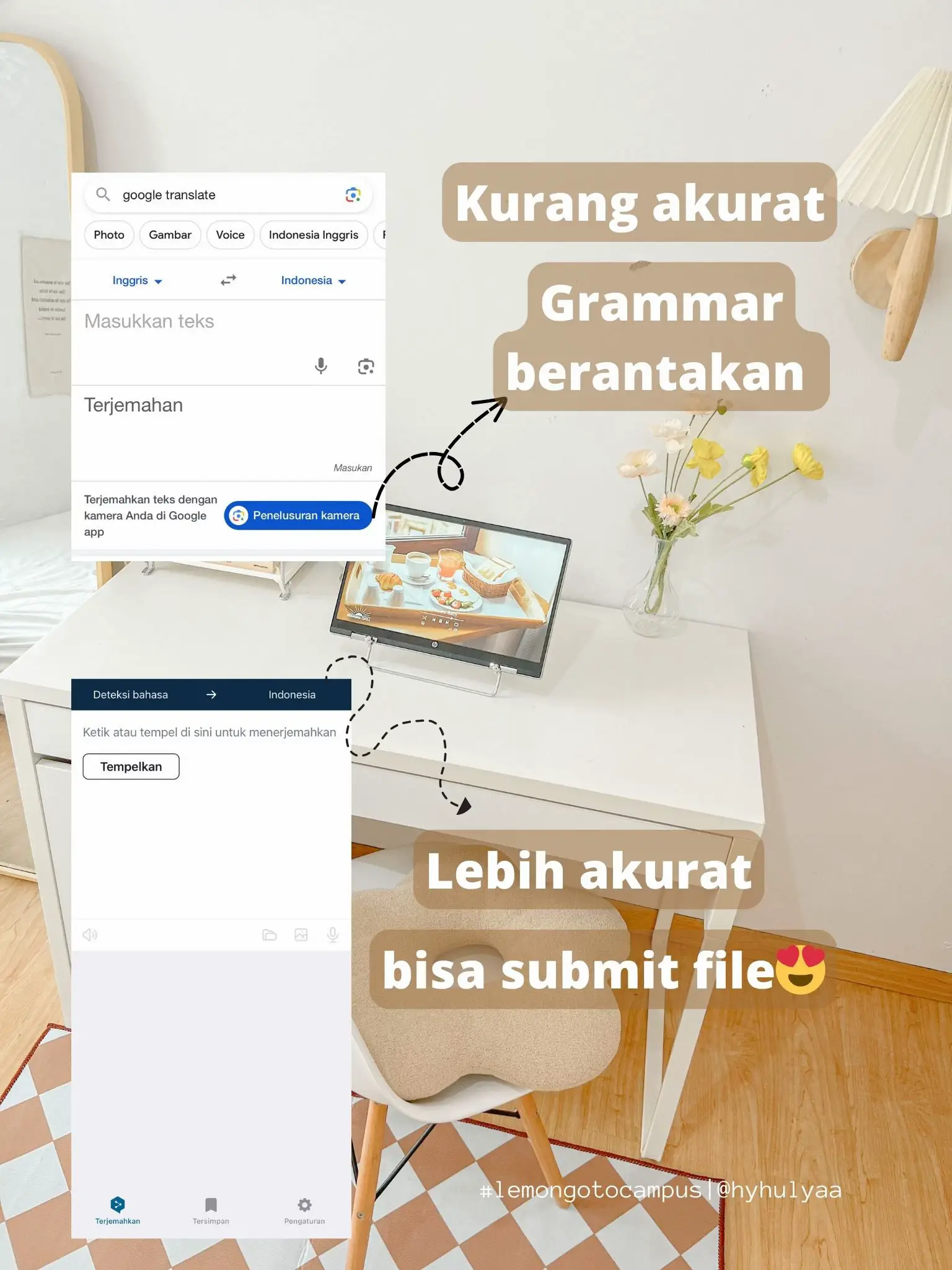 Penting buat mahasiswa‼️ penerjemah akurat | Galeri diposting oleh Korean room | Lemon8