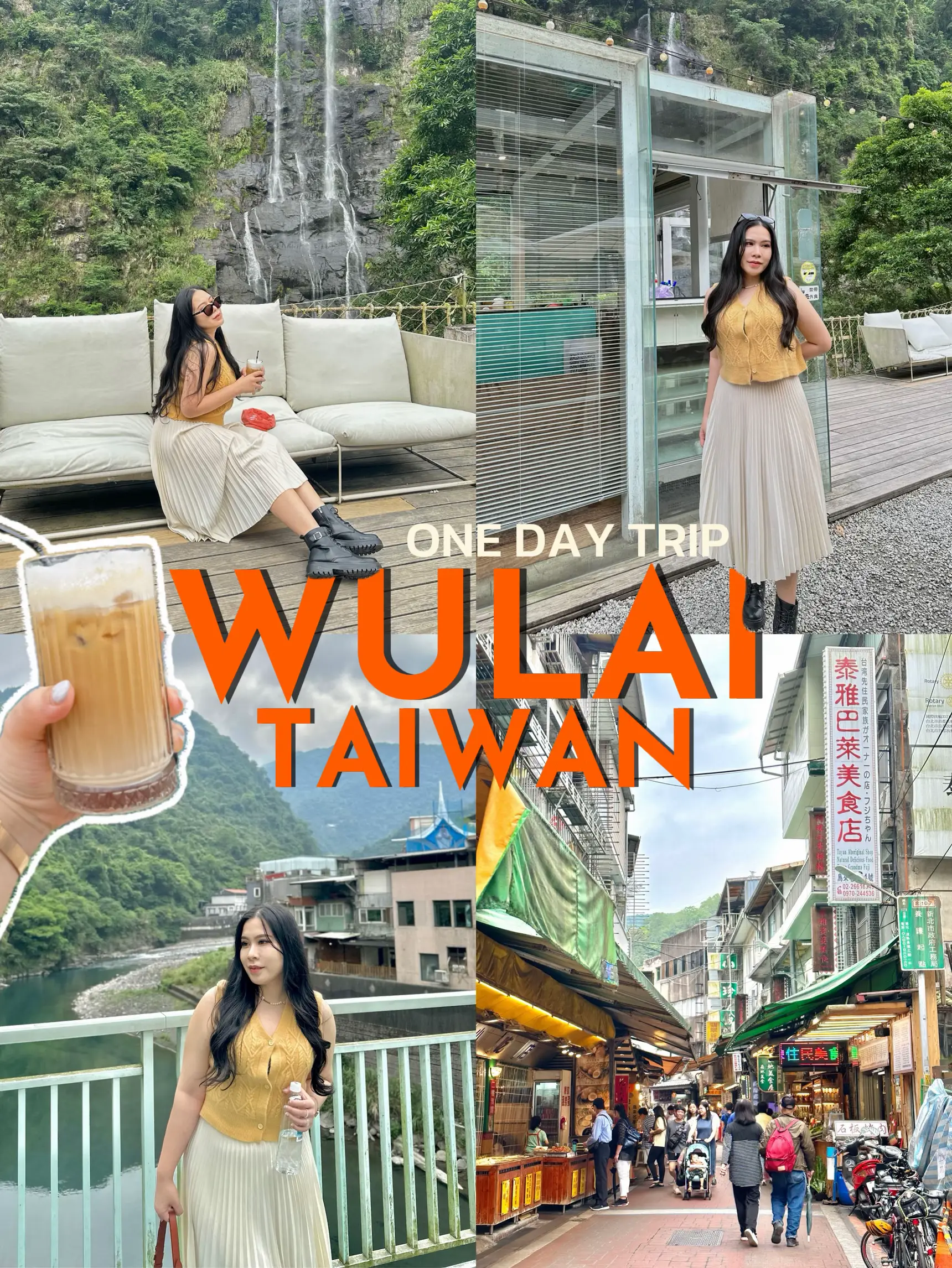 Taiwan EP.15 เที่ยวเมืองอู่ไหล (Wulai) 🫧ชมน้ำตก นั่งรถราง🎢🏞️ | แกลเลอรีที่โพสต์โดย ozone🌼🫧 | Lemon8