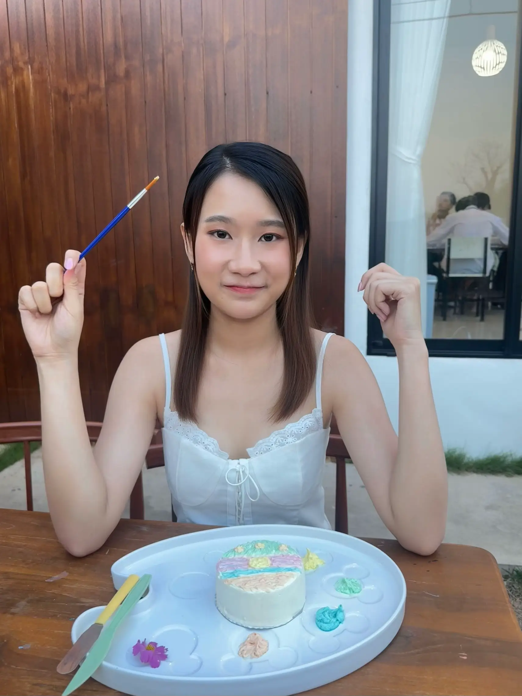 Art คาเฟ่นั่งทำ workshop ชิลๆ~🎨🧁💐 | แกลเลอรีที่โพสต์โดย 𝑃𝑎𝑡𝑡𝑖𝑒 ʕ≧ᴥ≦ʔ | Lemon8