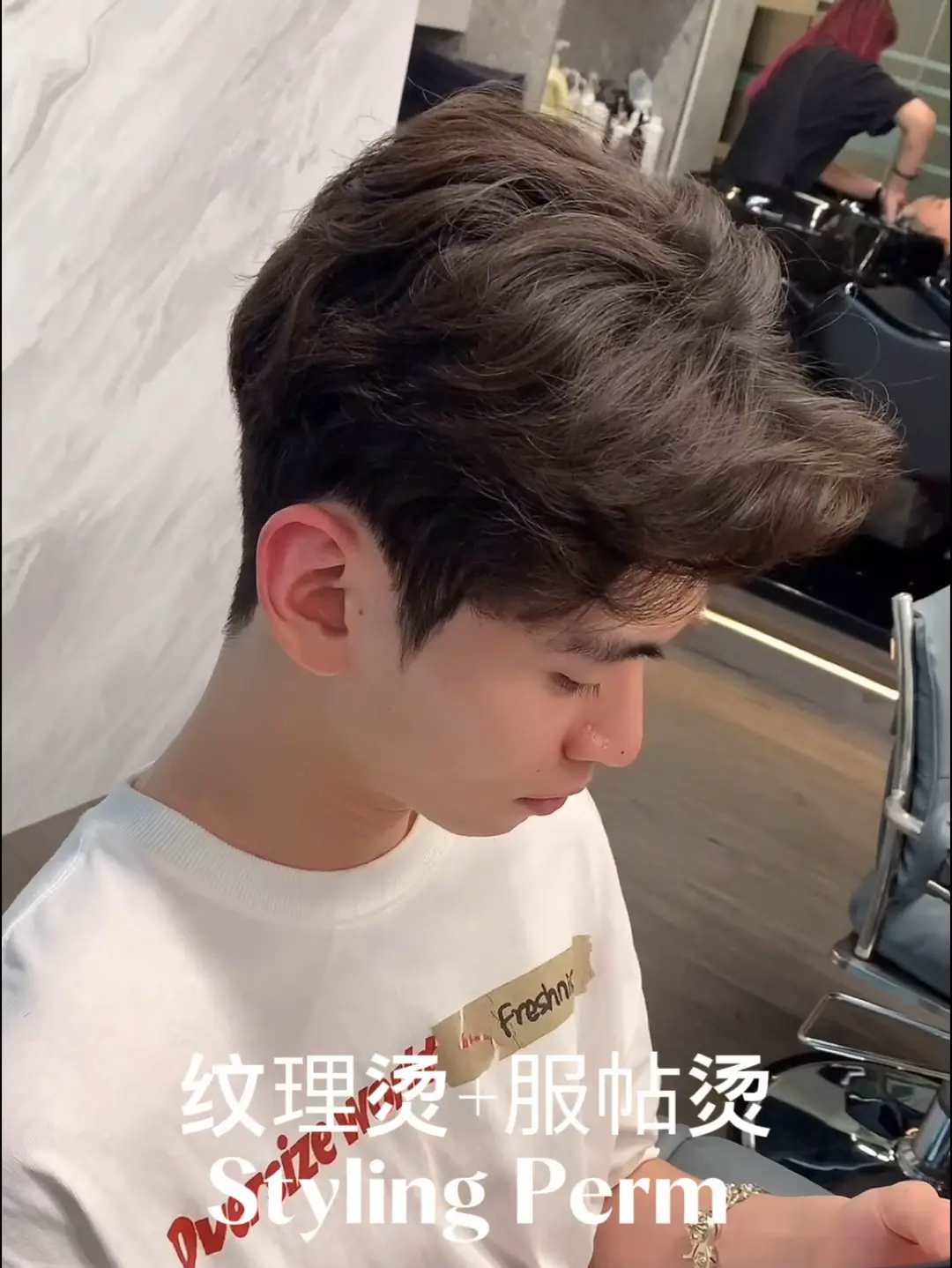 🇸🇬 Root Perm 帅😍增加蓬松度和饱满度的纹理烫 | วิดีโอที่เผยแพร่โดย 🇸🇬Jerry发型设计师 ️ | Lemon8