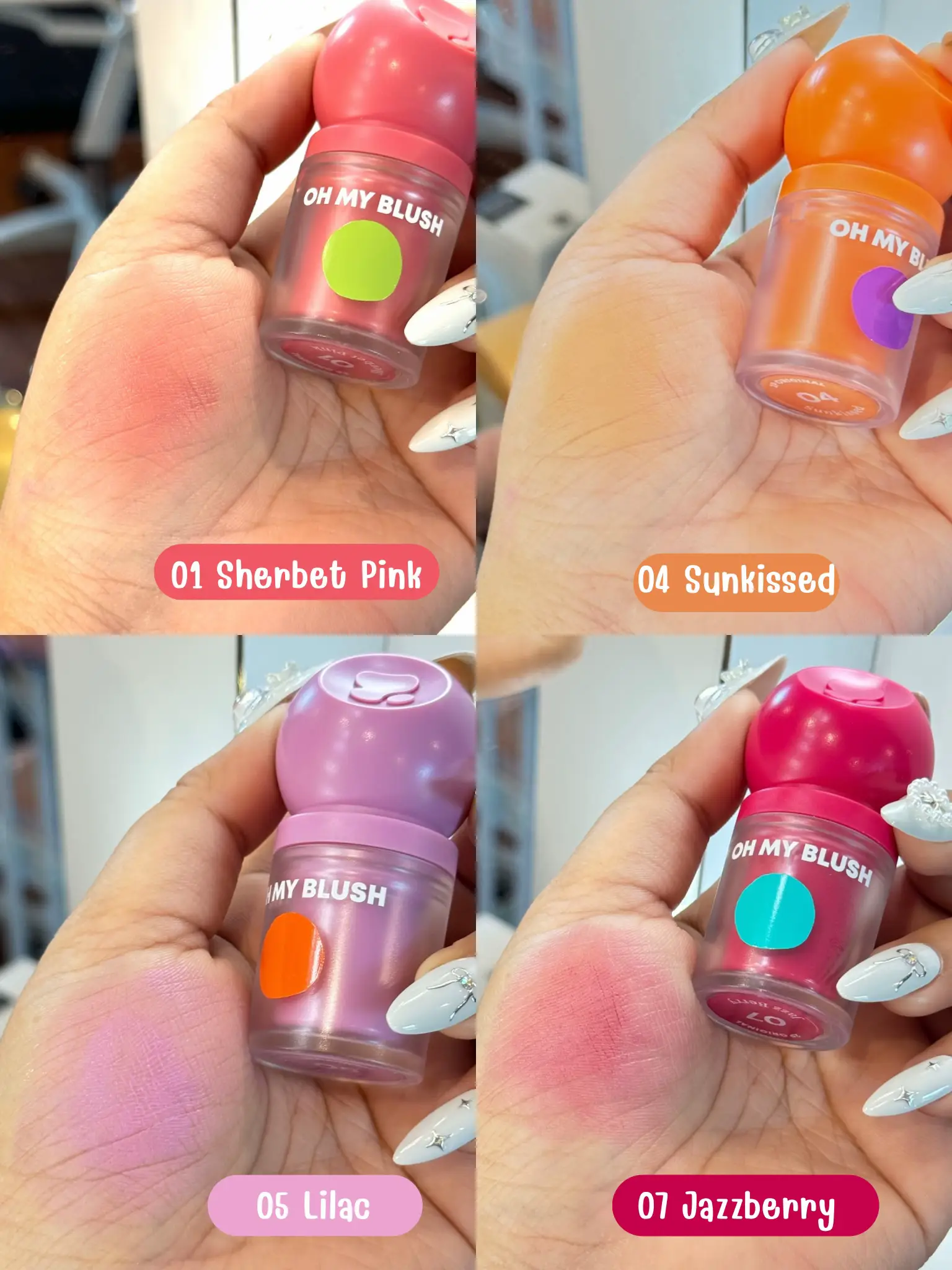 2P Original Oh my blush Dot🫧 ออกใหม่ล่าสุด☀️ | แกลเลอรีที่โพสต์โดย Jeena MJ | Lemon8