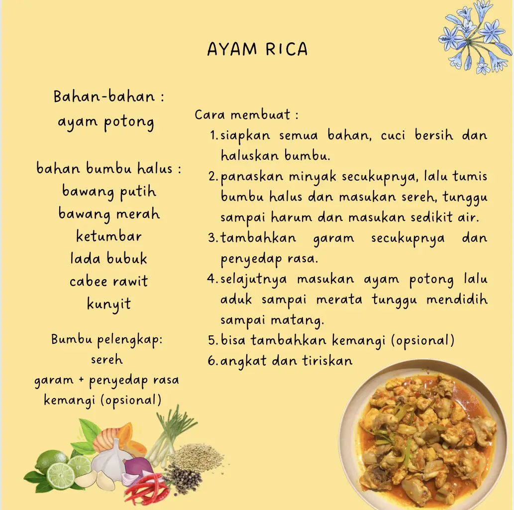 Ayam Rica Enak! Ga Perlu Ribet🥰 | Galeri diposting oleh Noviiii | Lemon8