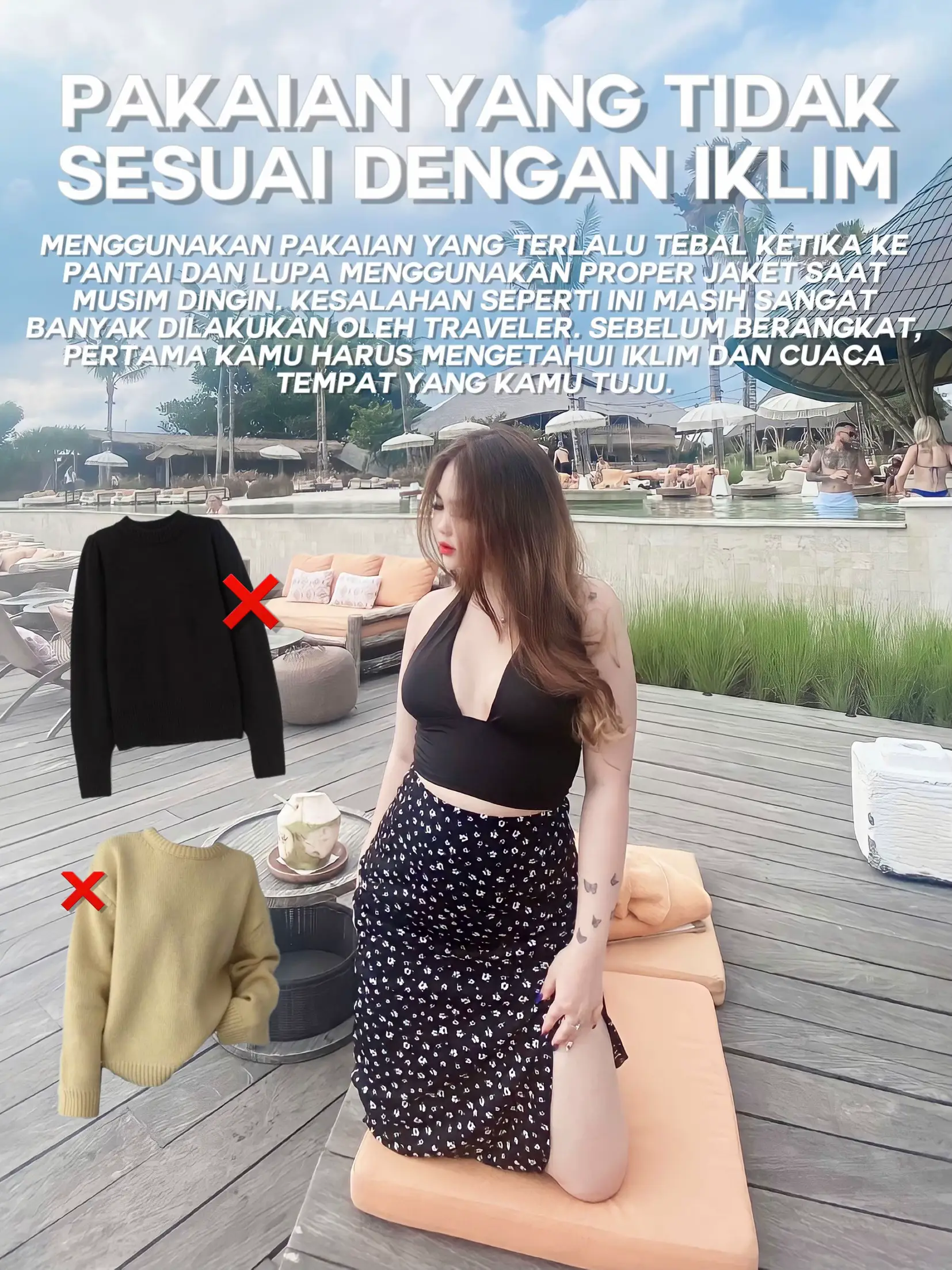 Hindari pakai baju ini saat liburan!! | Galeri diposting oleh devi bby 🥀 | Lemon8