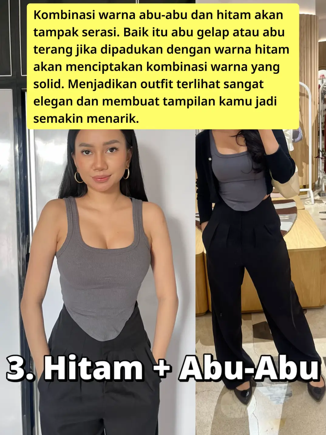 3 Warna Paling Cocok Dipadukan Dengan Warna Hitam! | Galeri diposting oleh syaffa | Lemon8