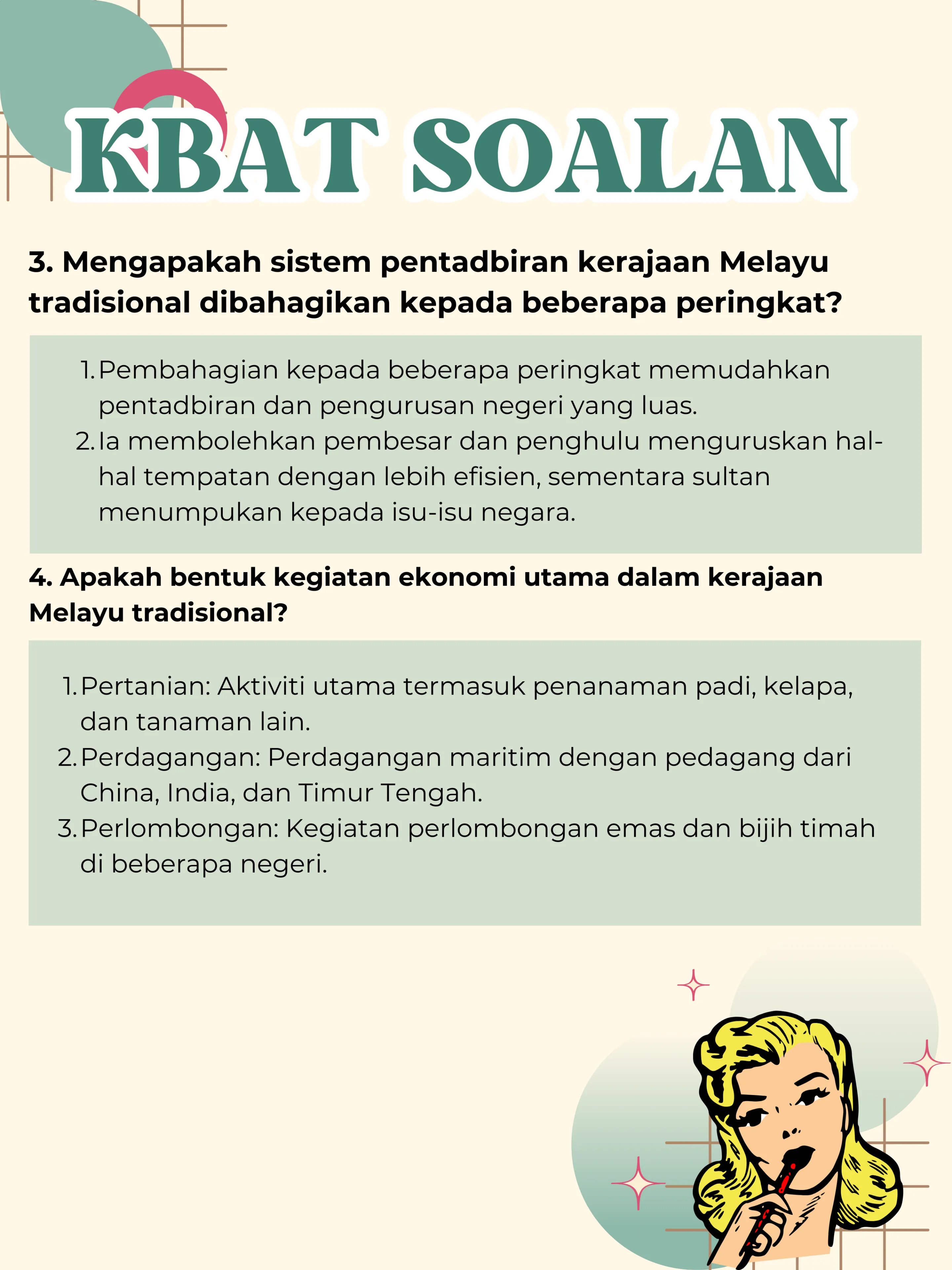Sejarah Tingkatan 2 BAB 2 KBAT | Galeri disiarkan oleh StudyGuideMY | Lemon8