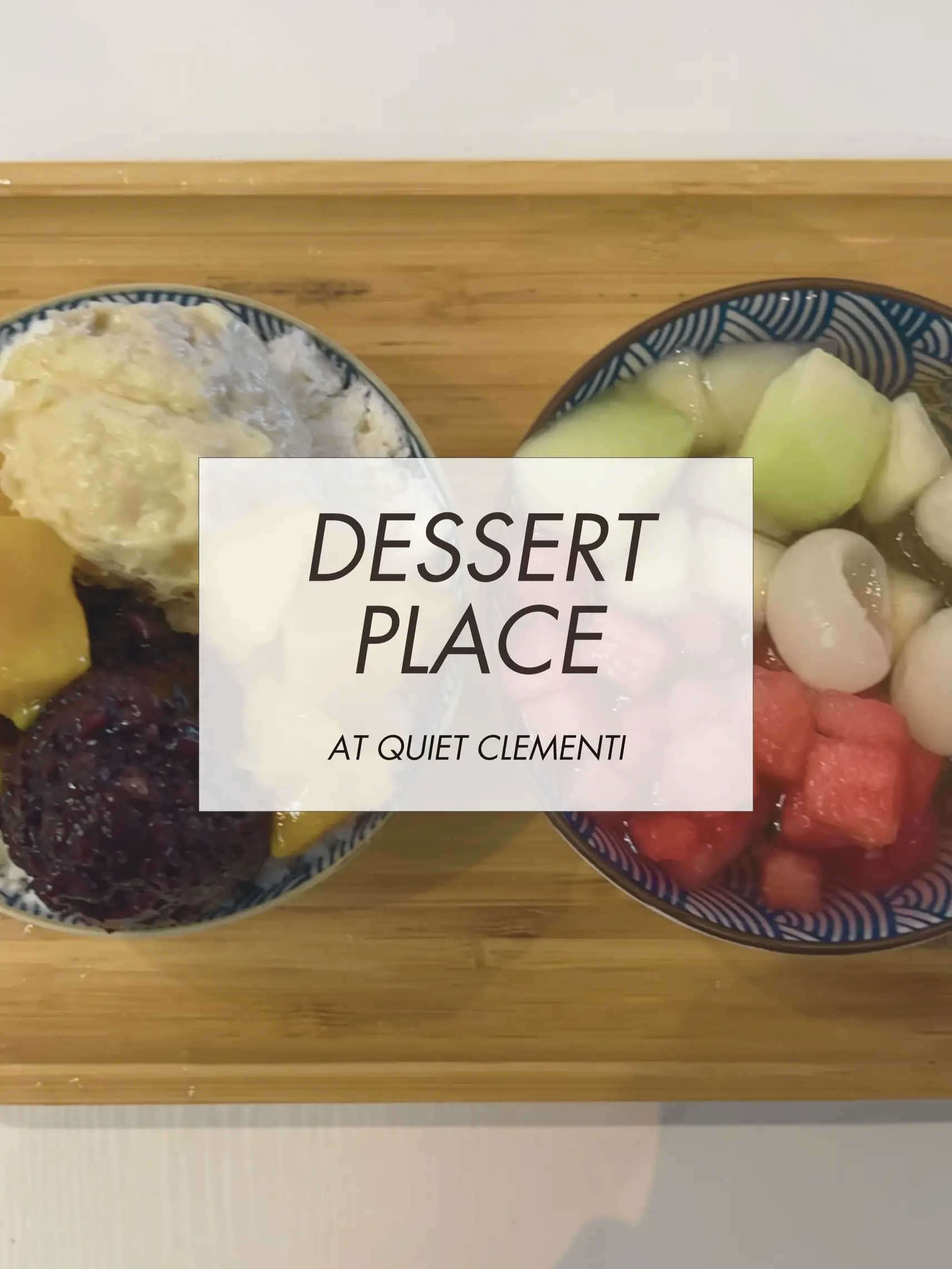 Dessert At Quiet Clementi | Video published by Eat With Joy | Lemon8