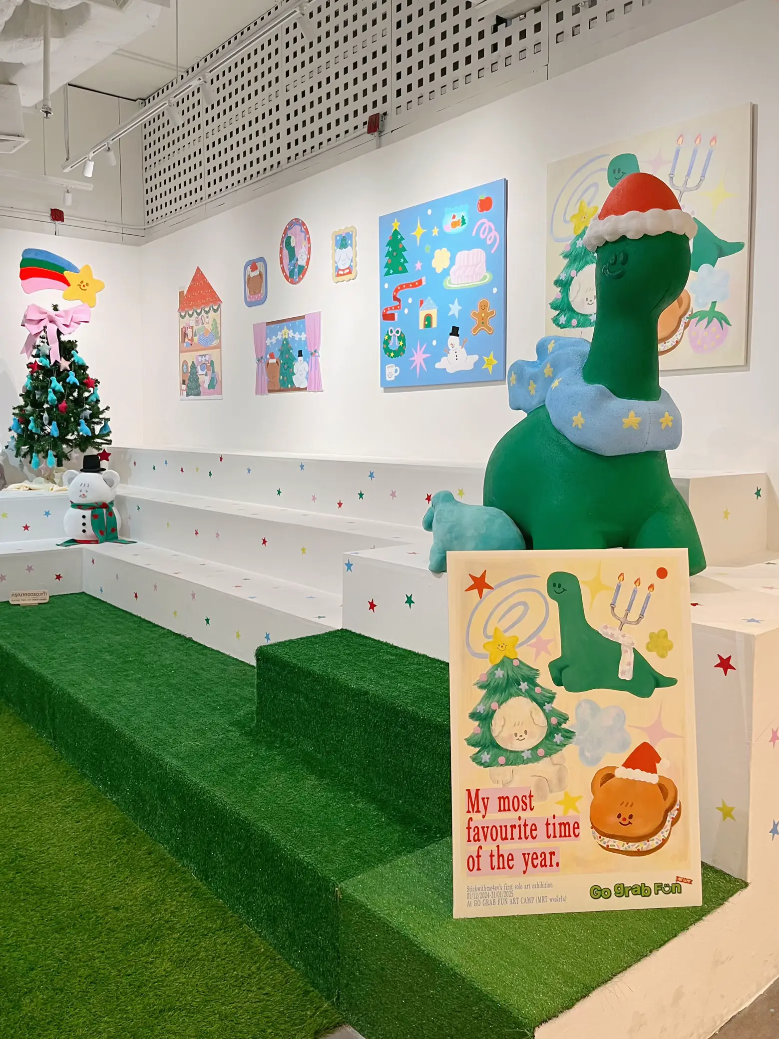 🦖นิทรรศการเจ้าไดโนสีเขียวและ work shop สุดคิ้วท์ 🎨 | แกลเลอรีที่โพสต์โดย TripTamJai | Lemon8