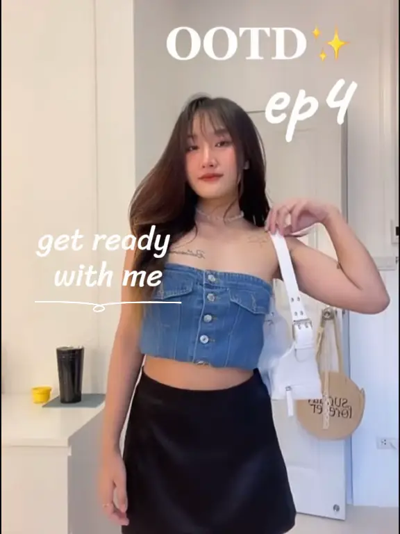 OOTD เกาะอกยีนส์ | วิดีโอที่เผยแพร่โดย Earndow👽🍋 | Lemon8