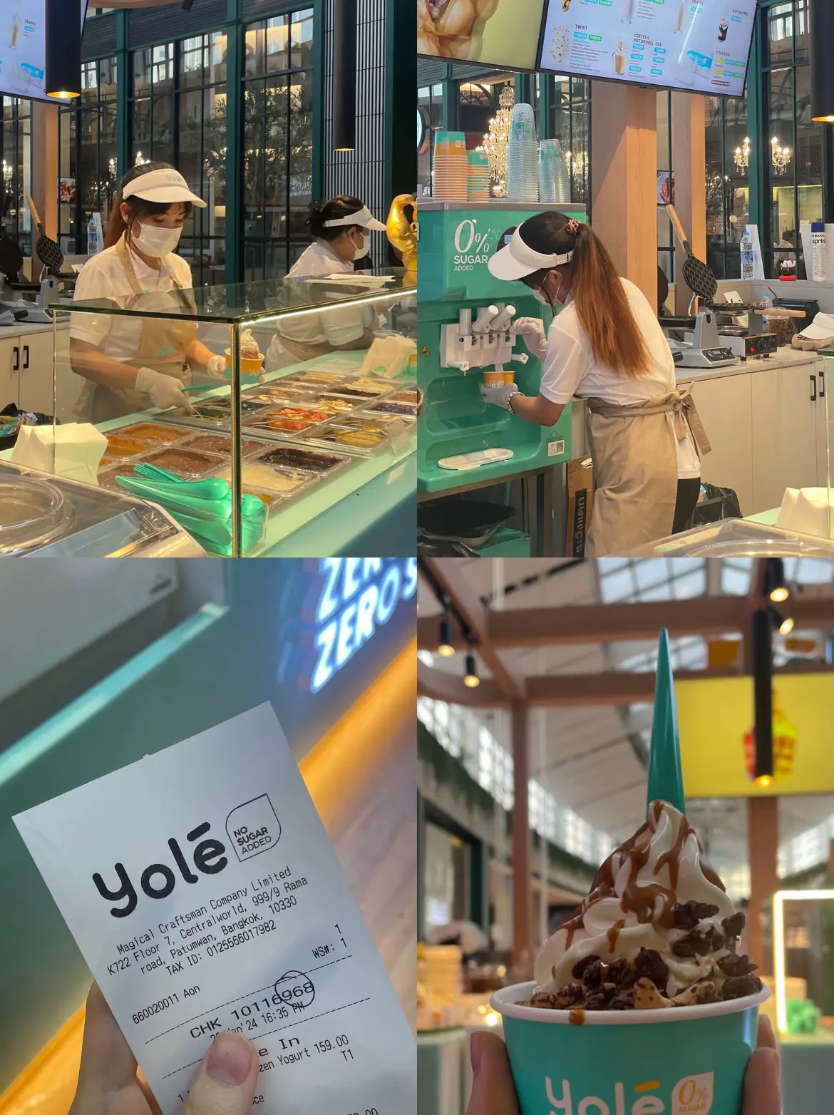 Yolé Frozen yogurt @Centralworld | แกลเลอรีที่โพสต์โดย _Namaobb_ | Lemon8
