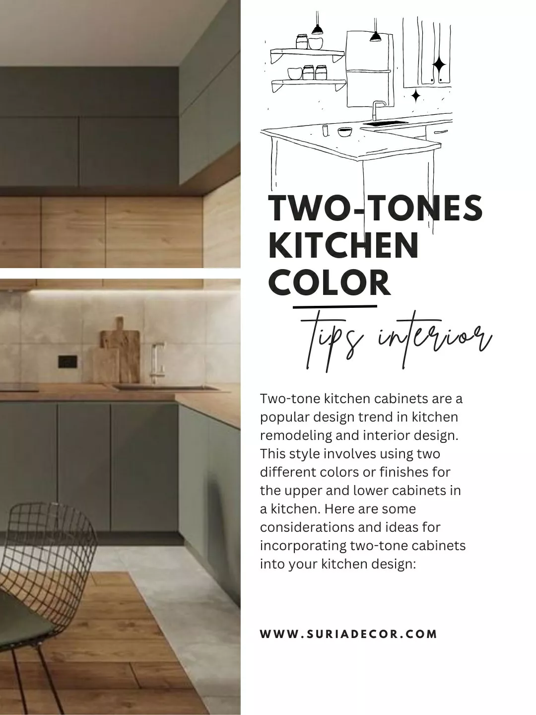 Two-Tones Kitchen Color Interior Tips | Galeri disiarkan oleh ...