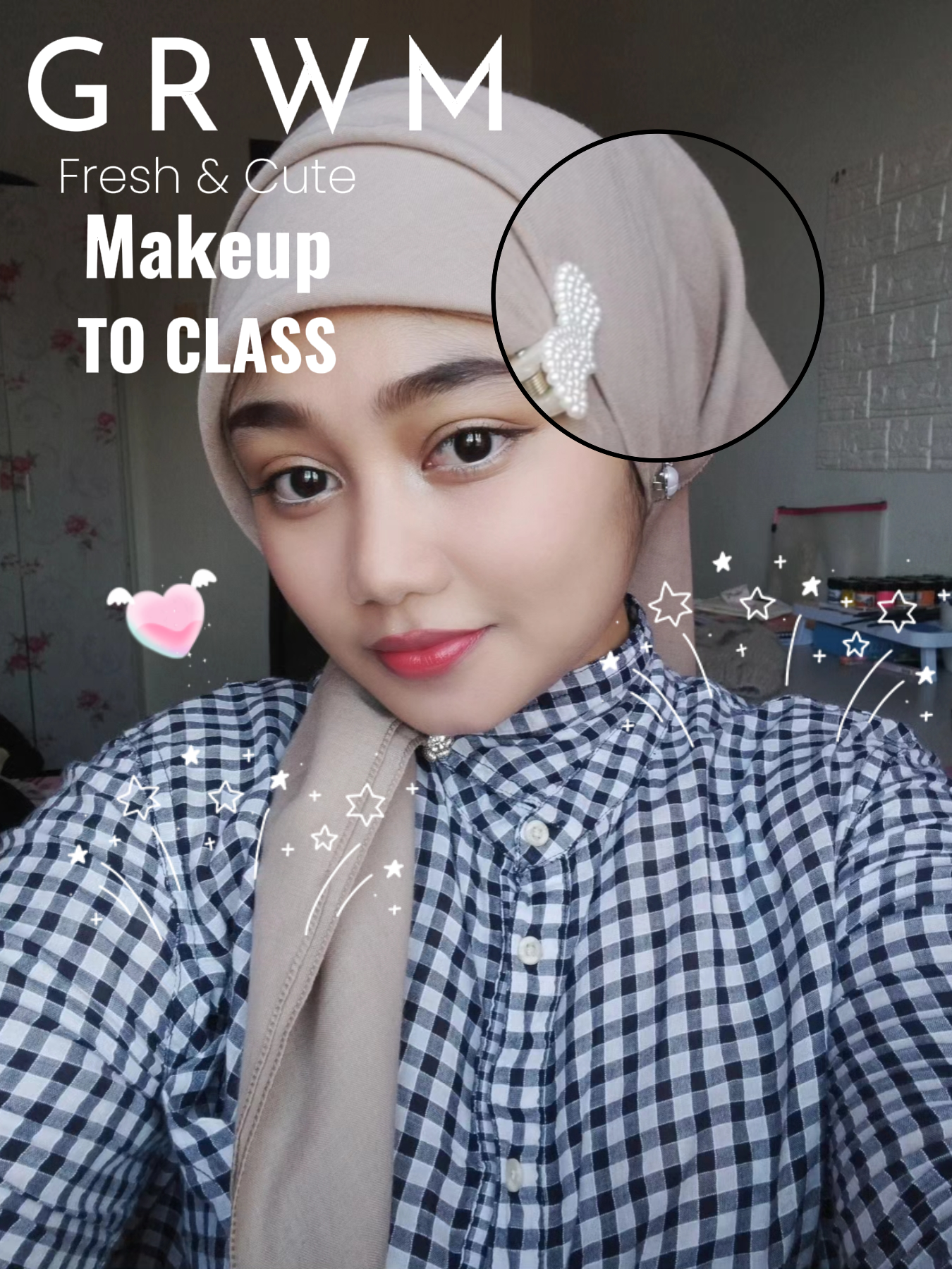 GRWM makeup to class | Video diterbitkan oleh Alin Eleena | Lemon8