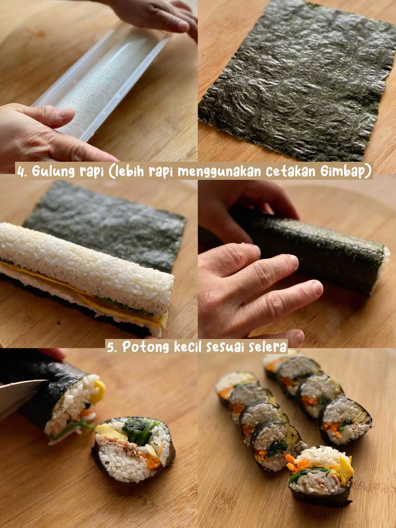 EASIEST WAY TO MAKE GIMBAP!🇰🇷🤓 | Galeri diposting oleh MasakannyaCelin ...