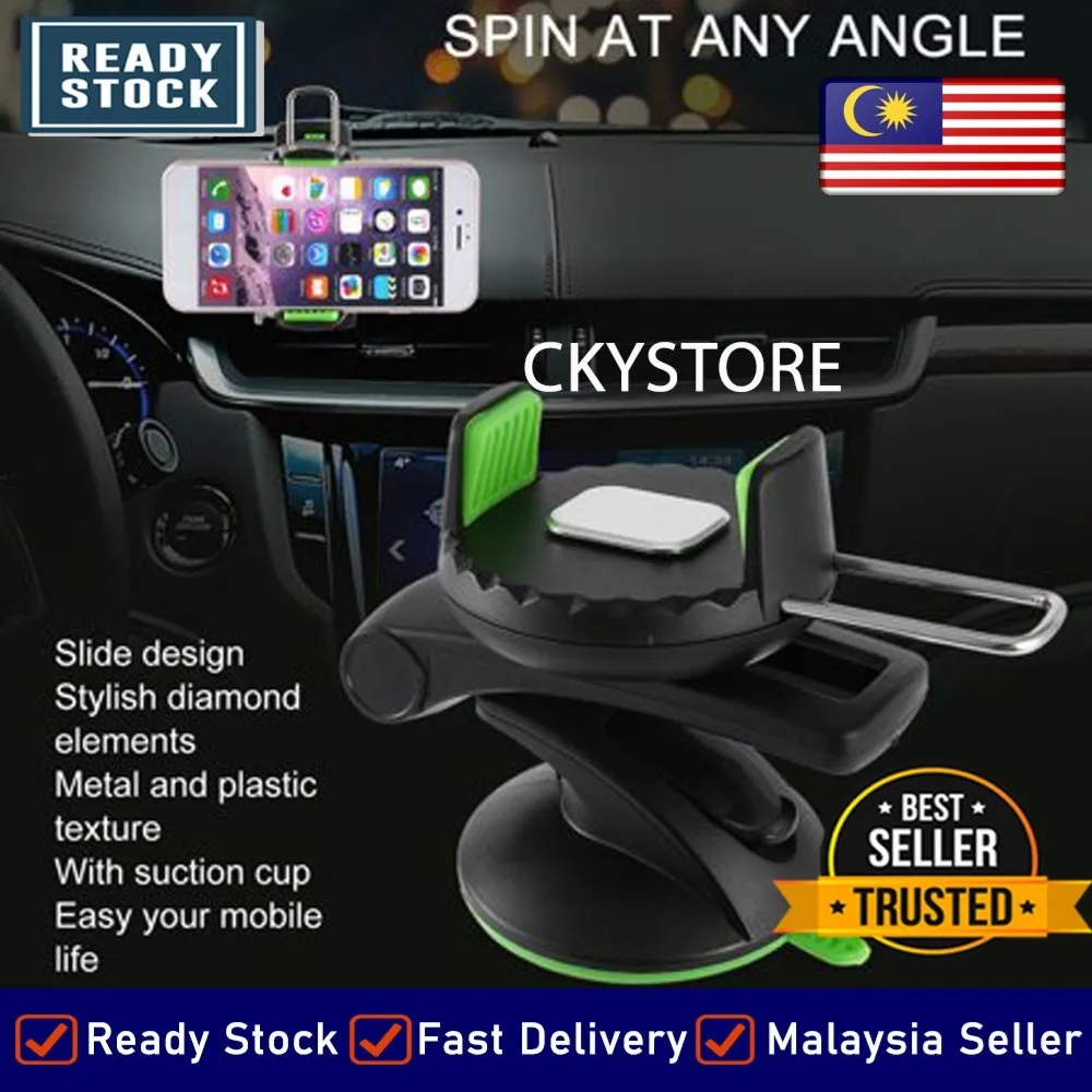 Diamond Q001 Universal Stylish Car Mount Holder | Galeri disiarkan oleh OneMobileGadget | Lemon8