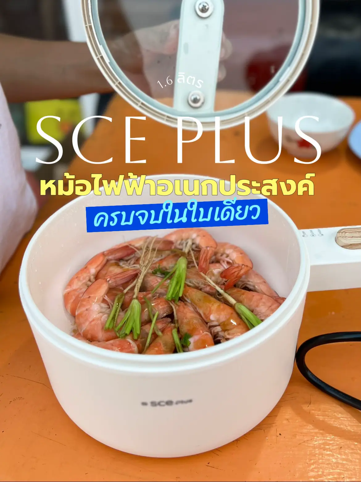 SCE Plus 1.6 ลิตร หม้ออเนกประสงค์ ครบจบในใบเดียว‼️ | วิดีโอที่เผยแพร่โดย AkinGoAround | Lemon8
