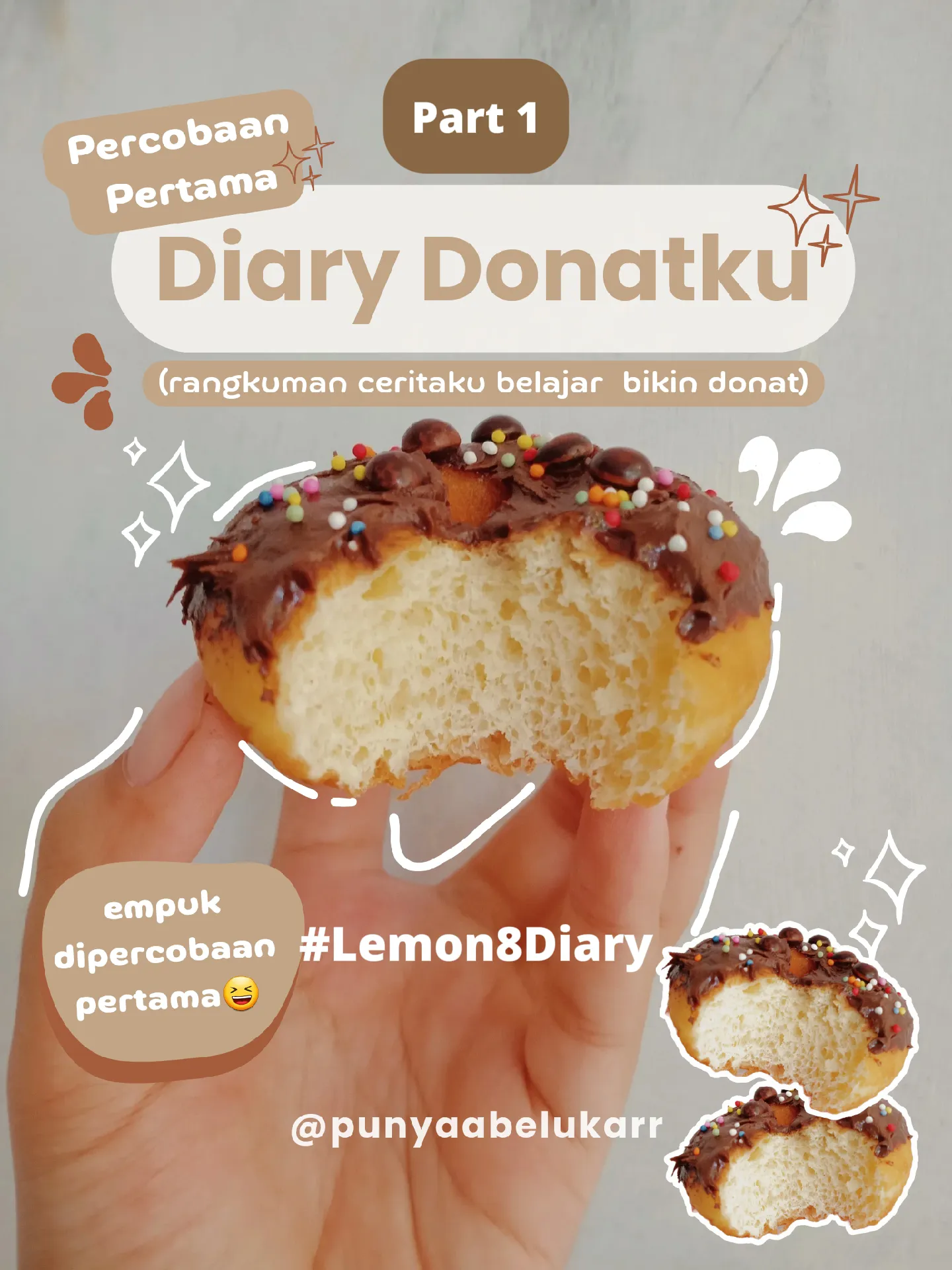 Part 1 Diary Donatku🍩 Empuk dipercobaan pertama😍 | Galeri diposting oleh ayuyuu🌷 | Lemon8