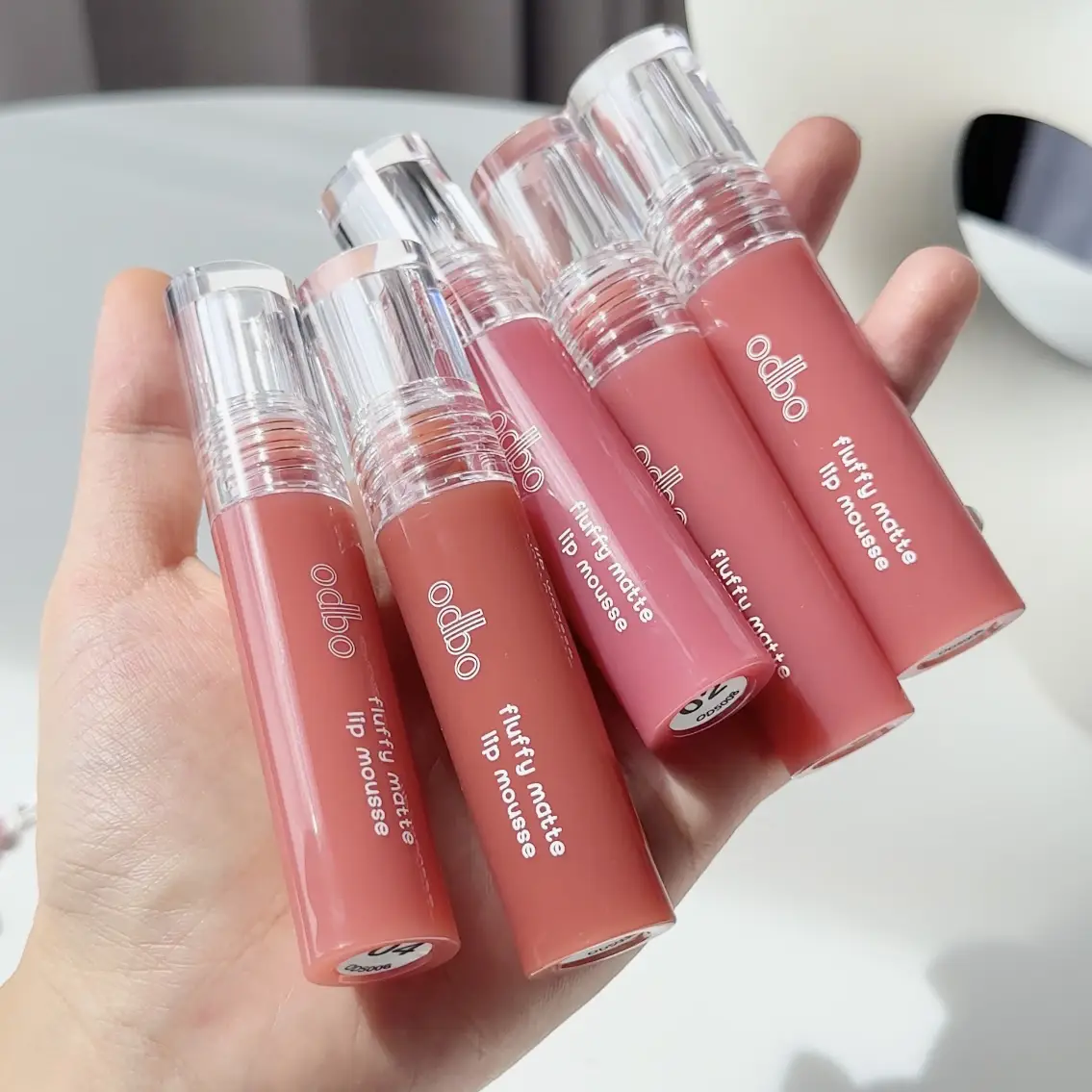 ลิป fluffy matte mousse รุ่นแรกของ odbo 🌷 | แกลเลอรีที่โพสต์โดย cloudysstory | Lemon8