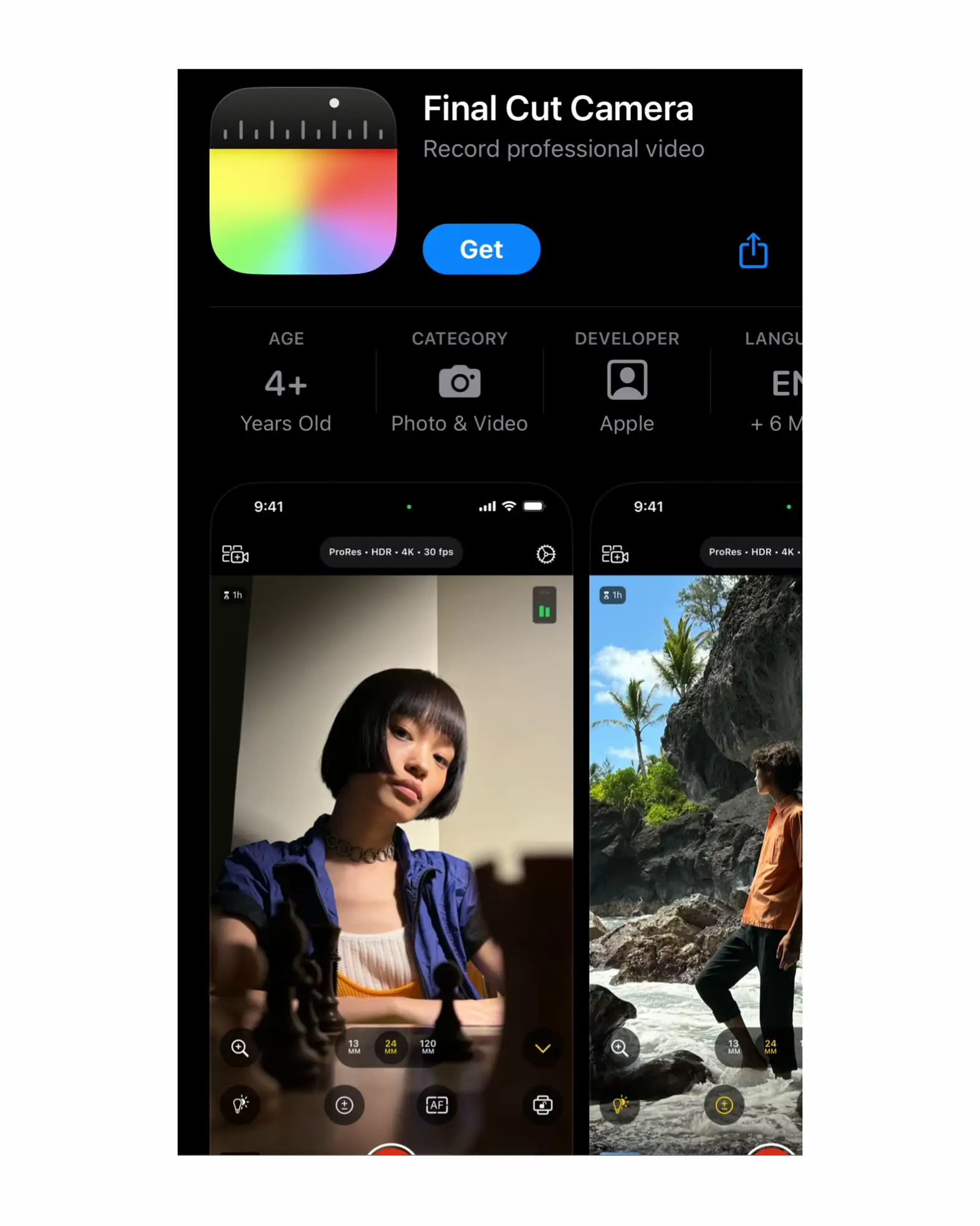 Final Cut Camera แอปถ่ายวิดีโอแบบมืออาชีพ สำหรับ iPhone | แกลเลอรีที่ ...