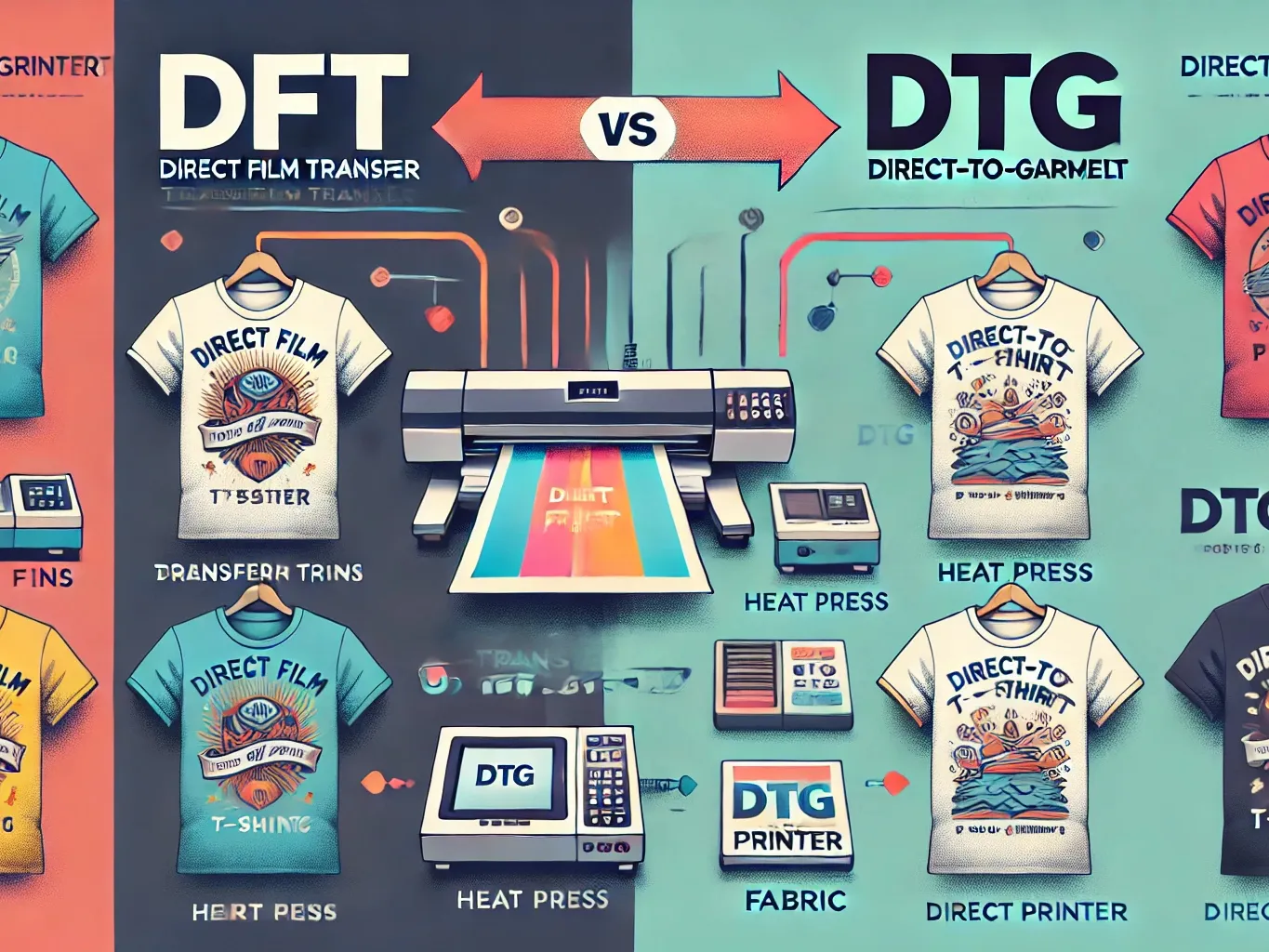 เทคนิคสกรีนเสื้อแบบไหนใช่?DFT vs DTG ต่างยังไง? ไม | แกลเลอรีที่โพสต์โดย พลอยโก๊ะทีแบก | Lemon8