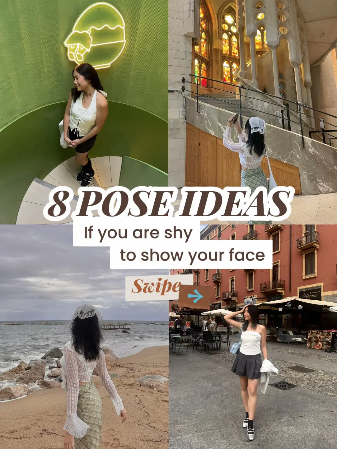 8 pose ideas if you’re shy to show your face 🙈 | Gallery posted by ...