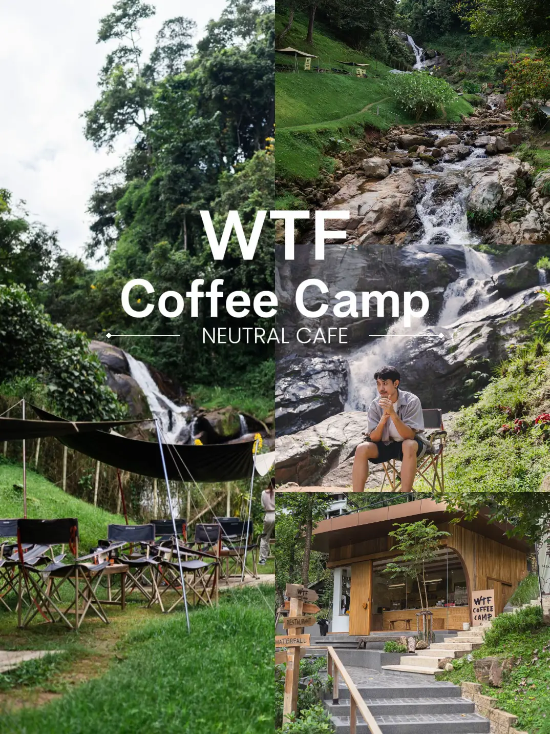 📍#แชร์โล | WTF Coffee Camp คาเฟ่สไตล์แคมป์วิวน้ำตก | แกลเลอรีที่โพสต์โดย Gorn Naragorn | Lemon8