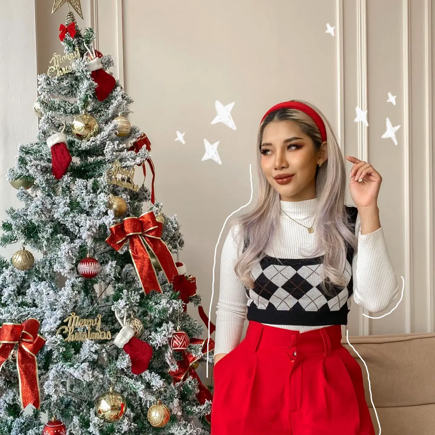 #แต่งตัวคริสมาสต์ #Christmas | แกลเลอรีที่โพสต์โดย Nawa nawa | Lemon8