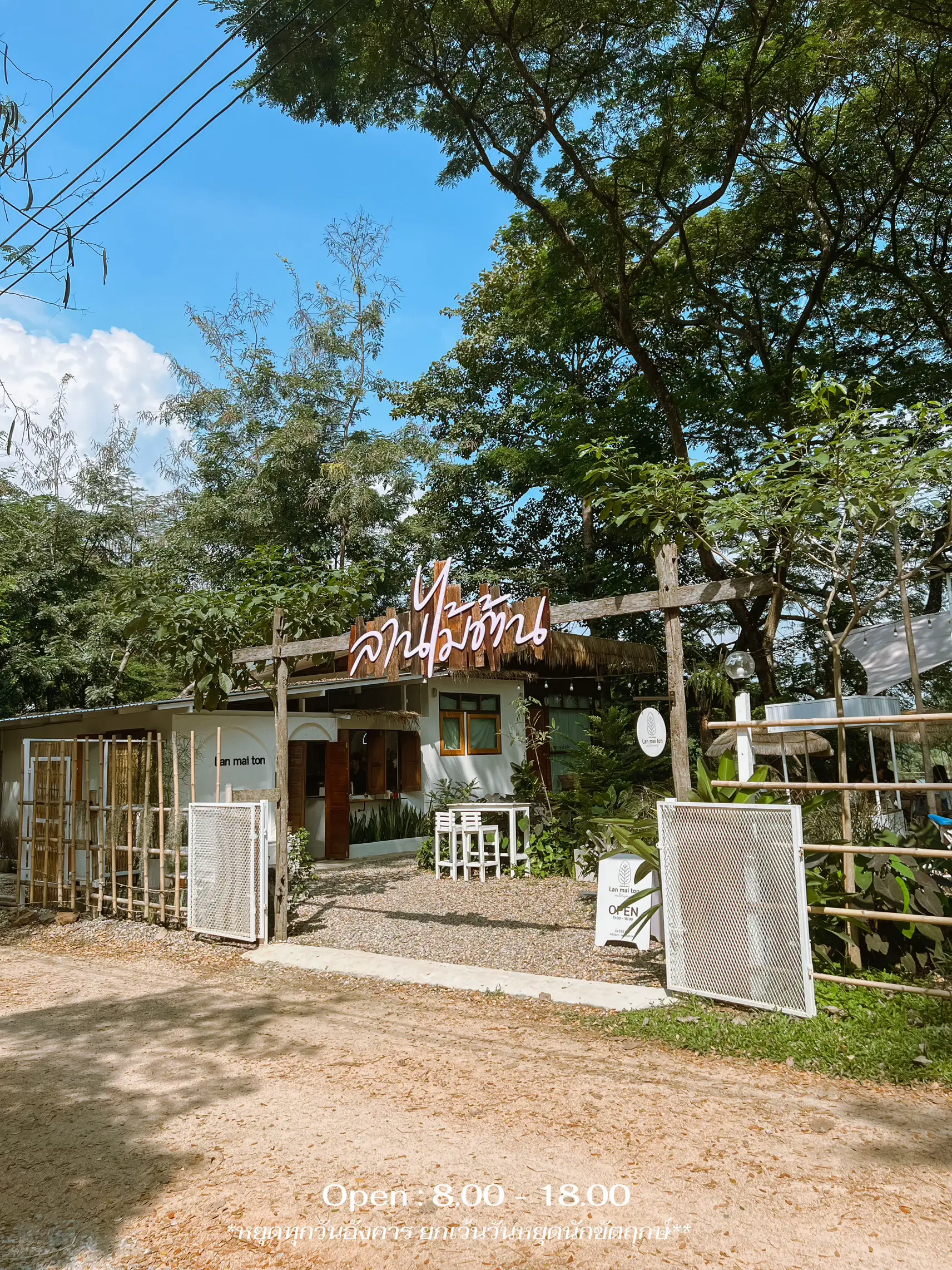 ลานไม้ต้น - 𝘓𝘢𝘯 𝘮𝘢𝘪 𝘵𝘰𝘯 🪵🌳🛖🤍 | แกลเลอรีที่โพสต์โดย ไปตามน้ำ | Lemon8