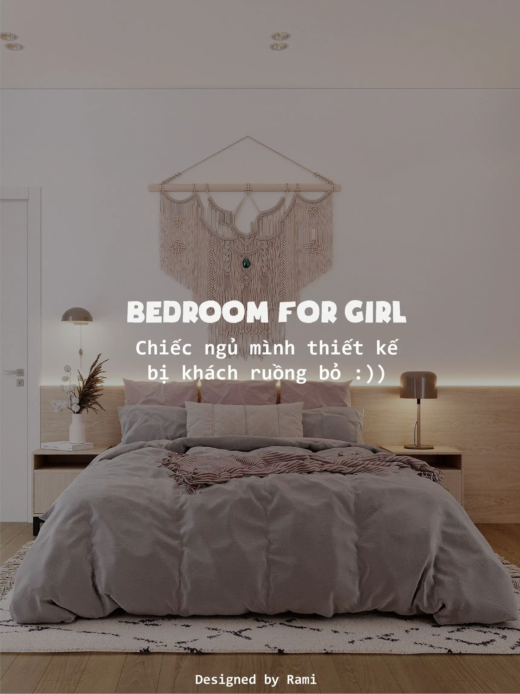 Một chiếc phòng ngủ nhỏ mà mình đã thiết kế | Bộ sưu tập do Dè Rami đăng | Lemon8