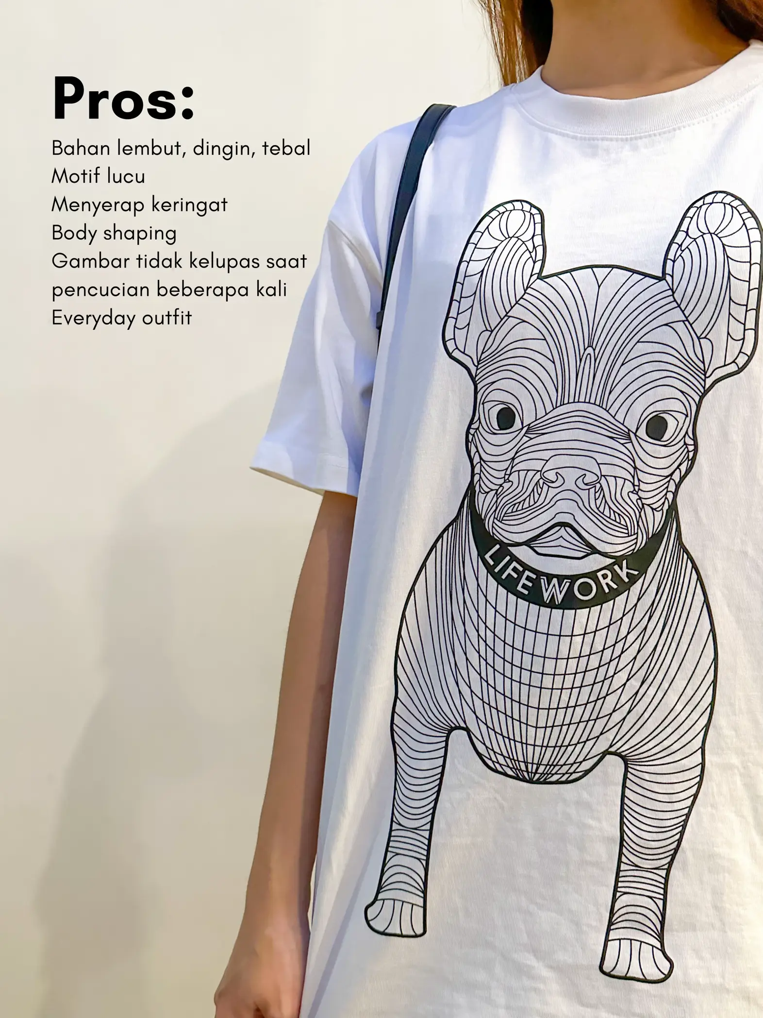 Review t-shirt Korean brand Lifework!🖤 | Galeri diposting oleh Fibi☁️ ...