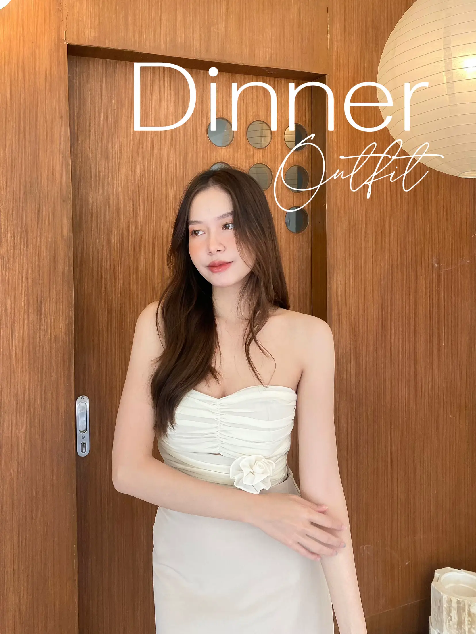 Dinner Outfit 💐🐕 ตกใจดีไซน์กับราคาชุด | แกลเลอรีที่โพสต์โดย ε nessei ♡’ | Lemon8