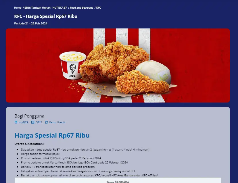 SAVE DULU ‼️PROMO HUT BCA 67 DISKON S/D 67% | Galeri diposting oleh ...