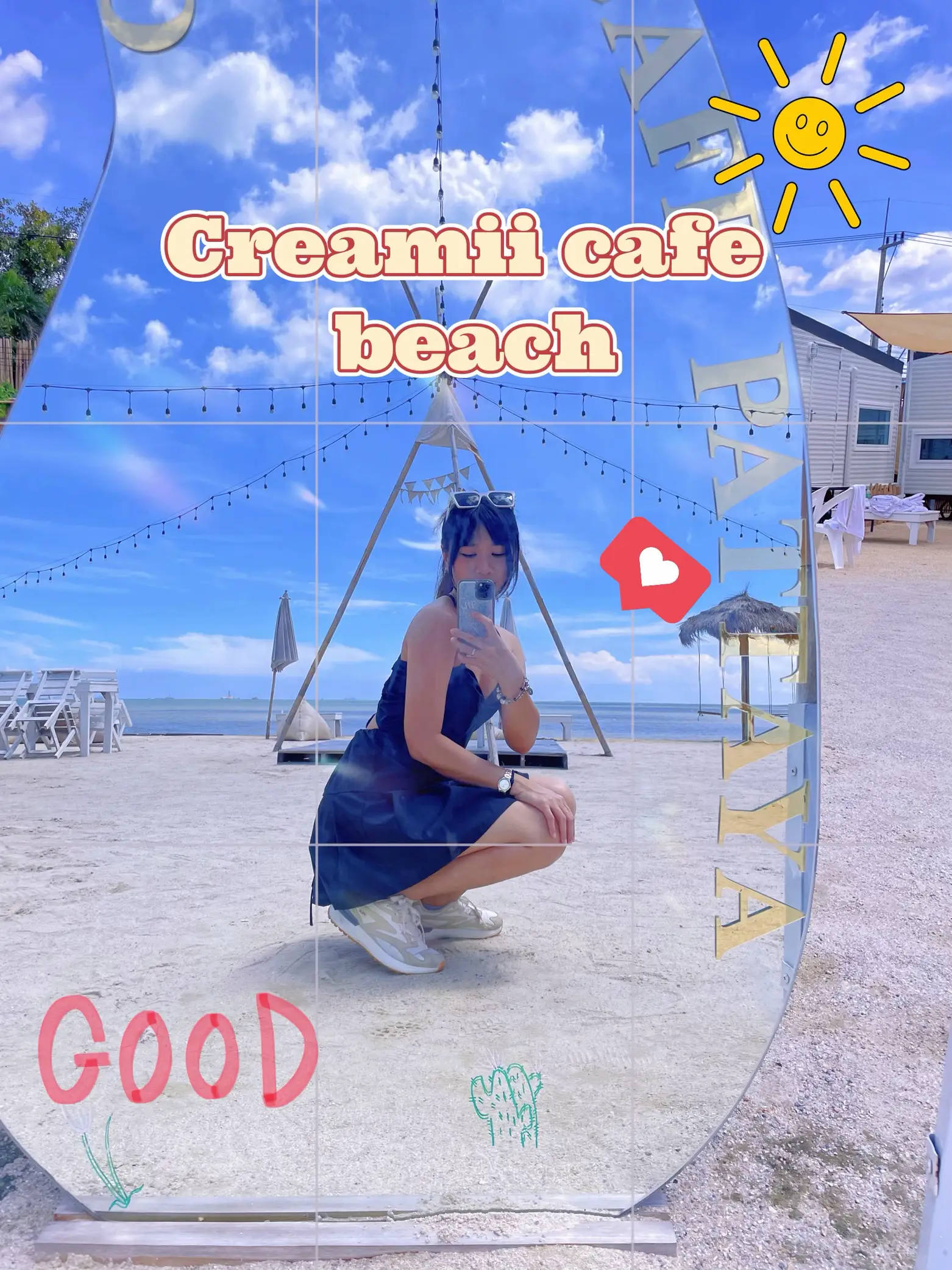 Creamii cafe beach คาเฟ่ริมทะเลพัทยา🥰 | แกลเลอรีที่โพสต์โดย 💋nooknick' | Lemon8